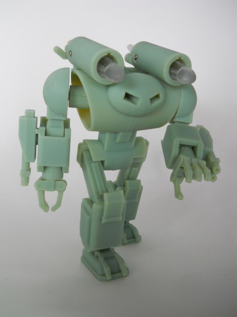 123D Design Fully Articulated Battle Robot Action Figure : 14 Steps ...