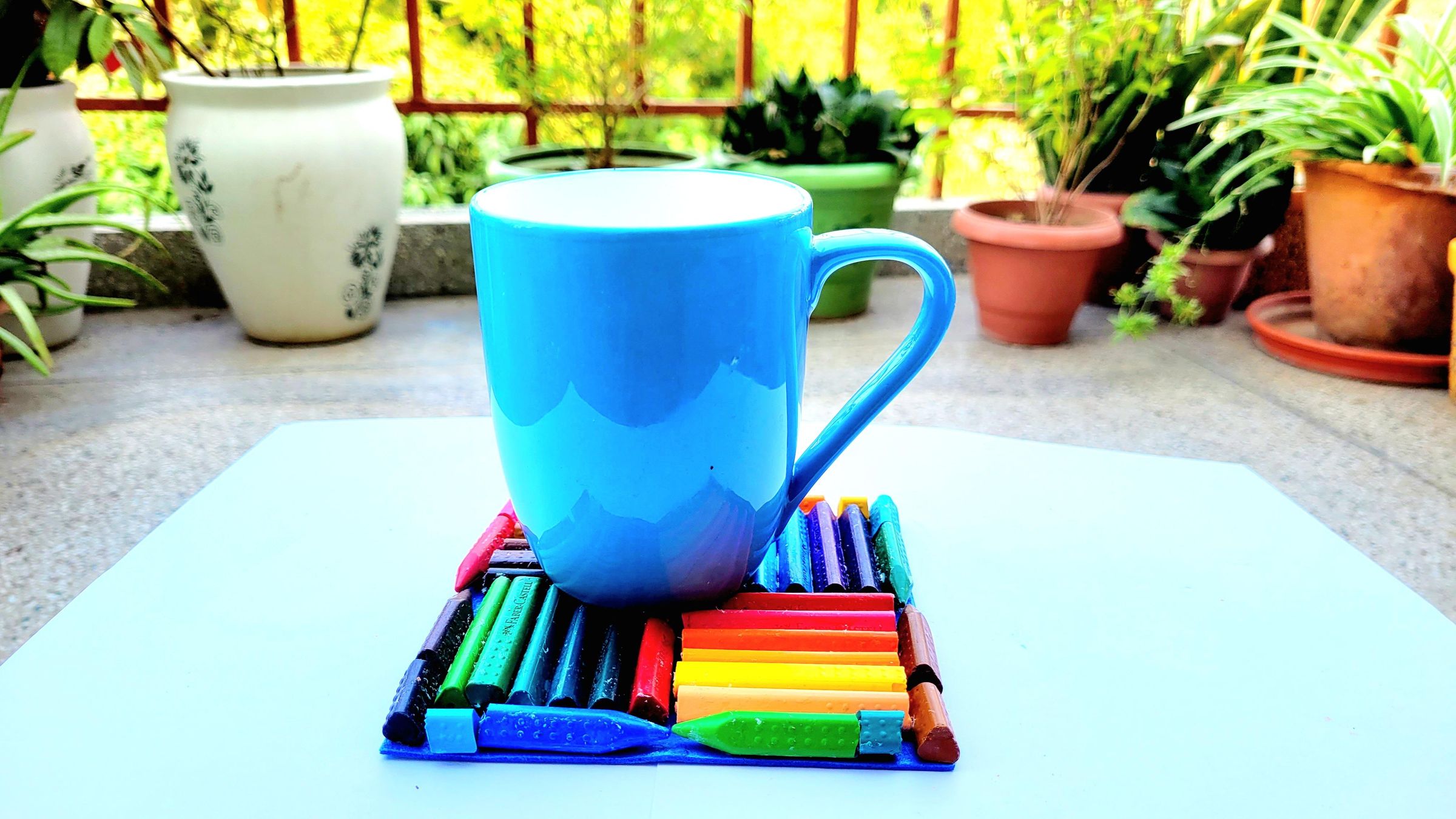 Rainbow Crayon Coaster : 11 Steps (with Pictures) - Instructables