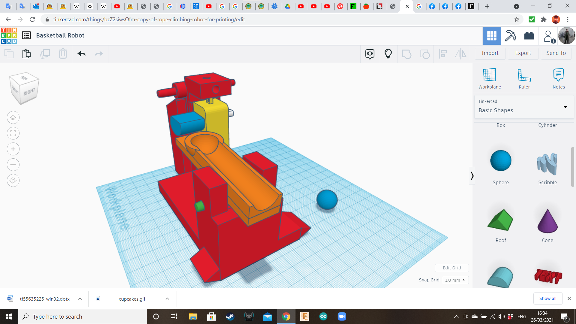 Tinkercad Robotics for School: Basketball Machine! : 16 Steps (with ...