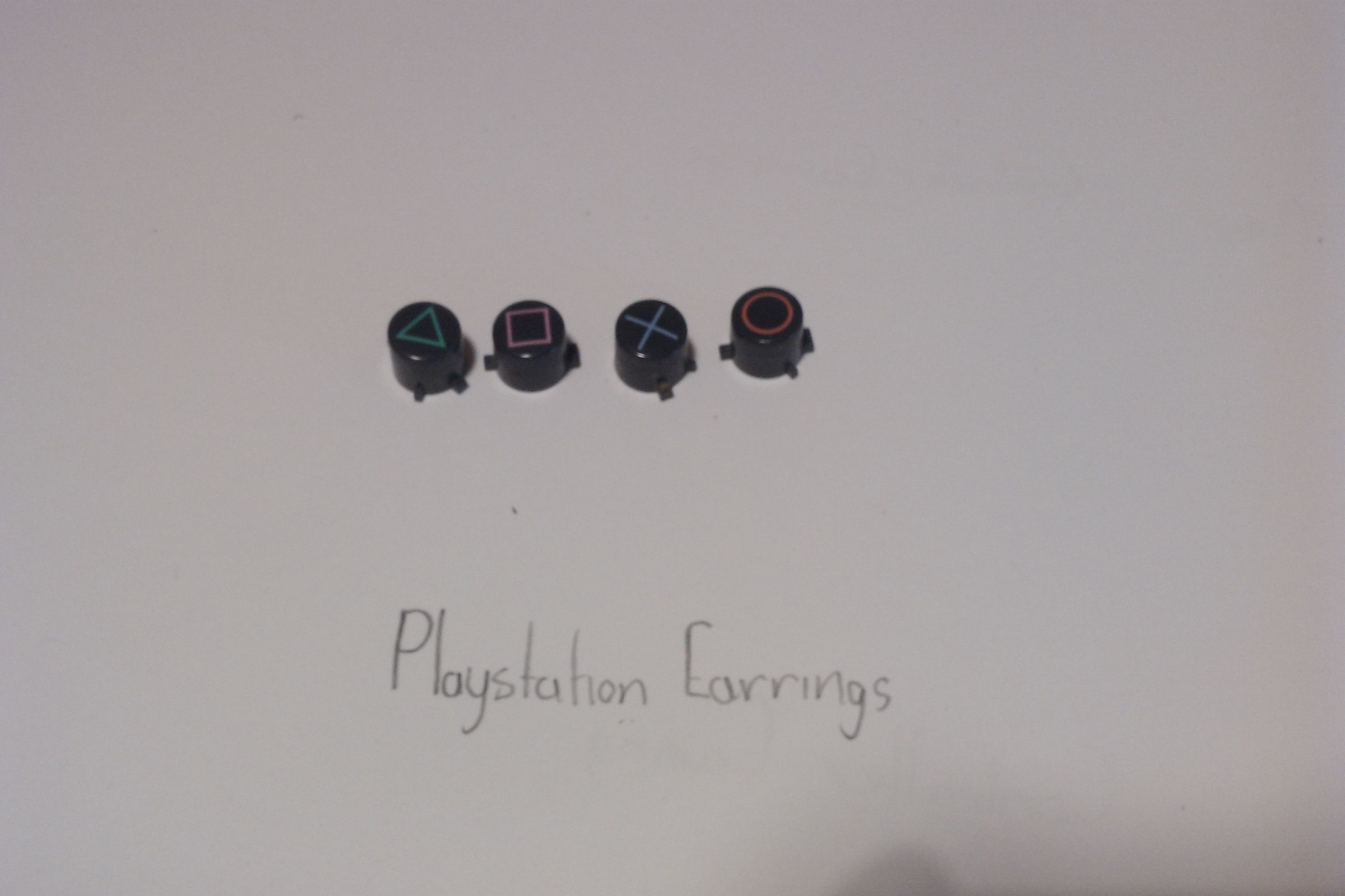Playstation Earrings : 6 Steps - Instructables