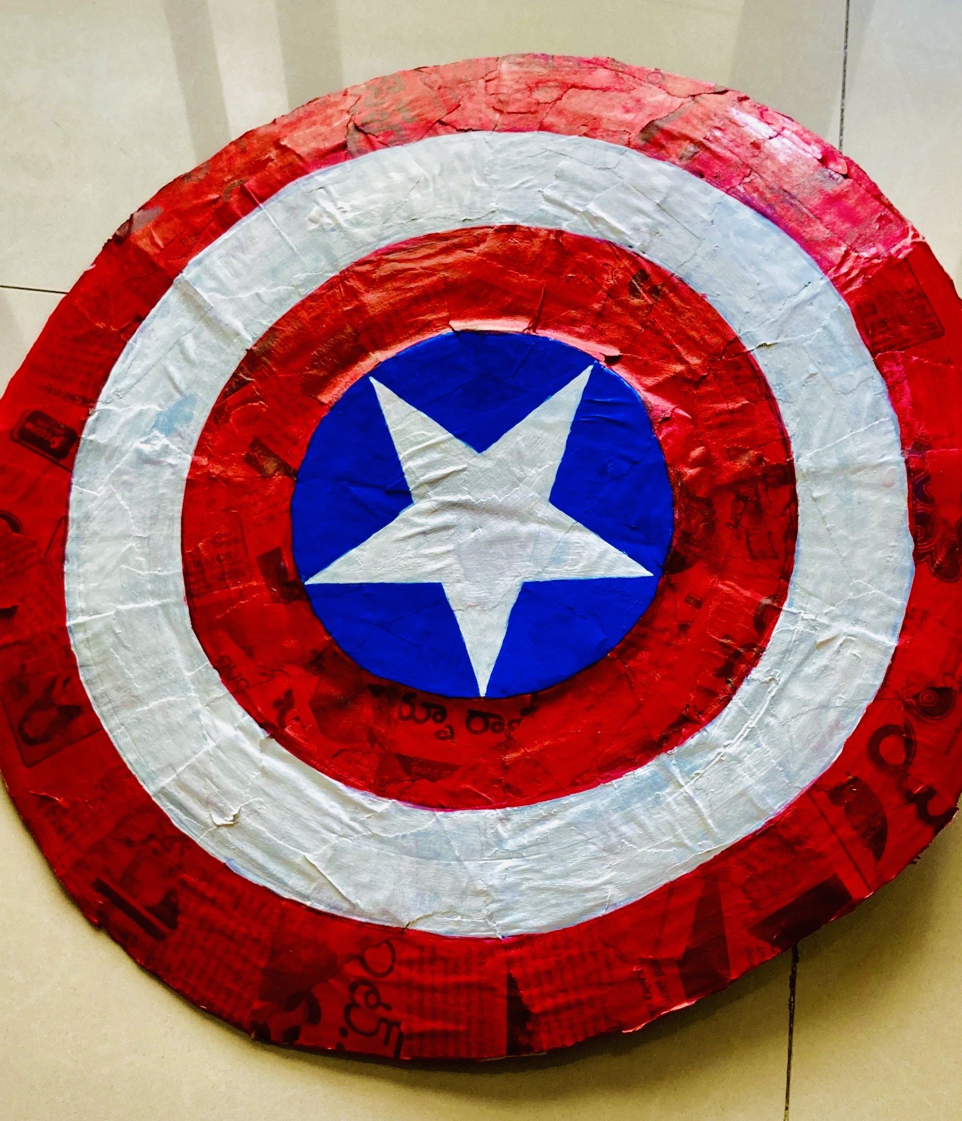 Easy Captain America Shield With Strap : 9 Steps (with Pictures ...