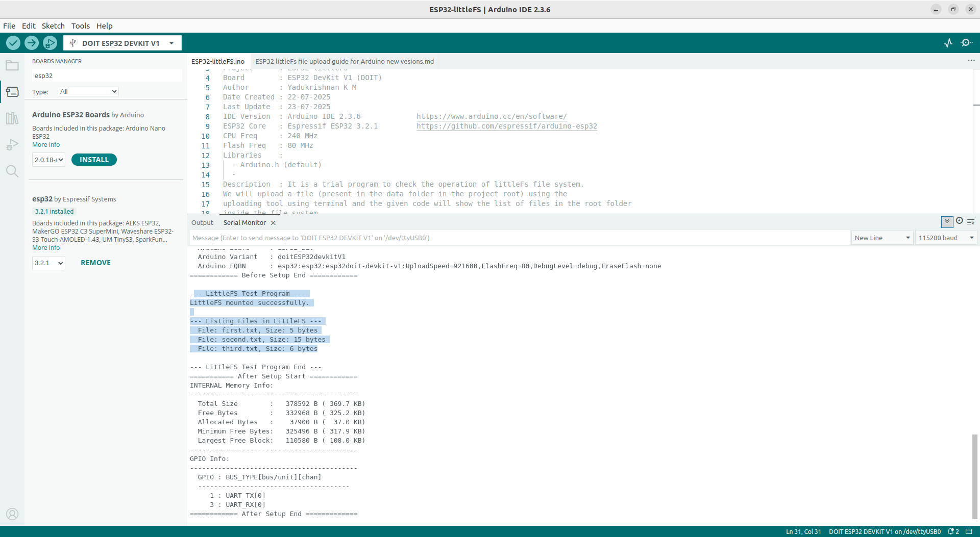 How to Upload Files to ESP32 LittleFS File System : 9 Steps - Instructables