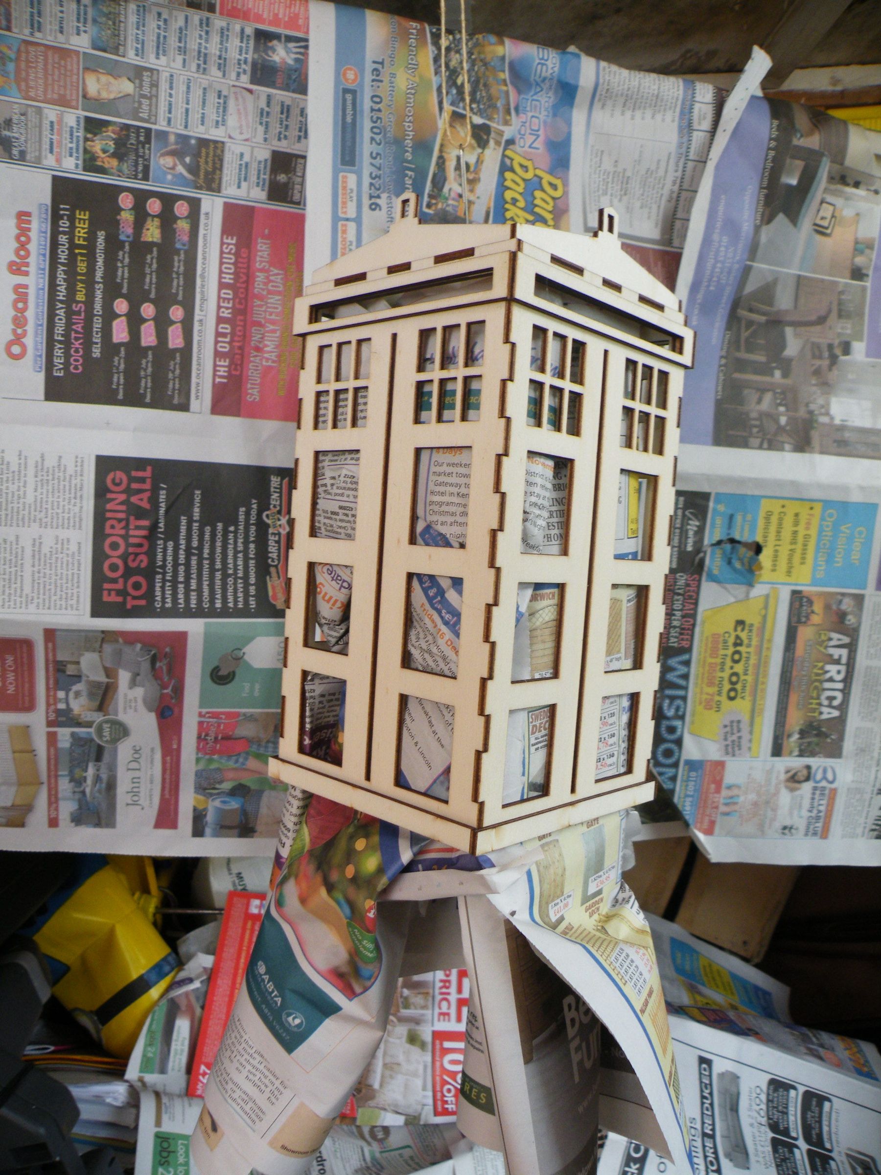 Tardis Lampshade : 9 Steps (with Pictures) - Instructables