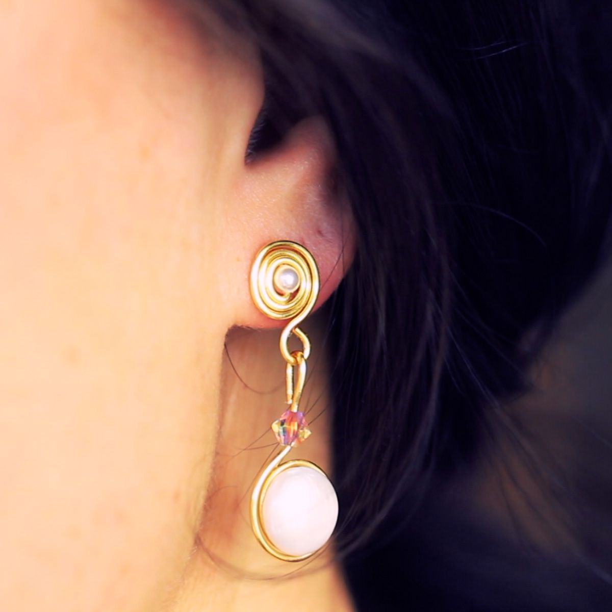 3 Super Easy Earrings! | Earrings DIY : 5 Steps (with Pictures ...