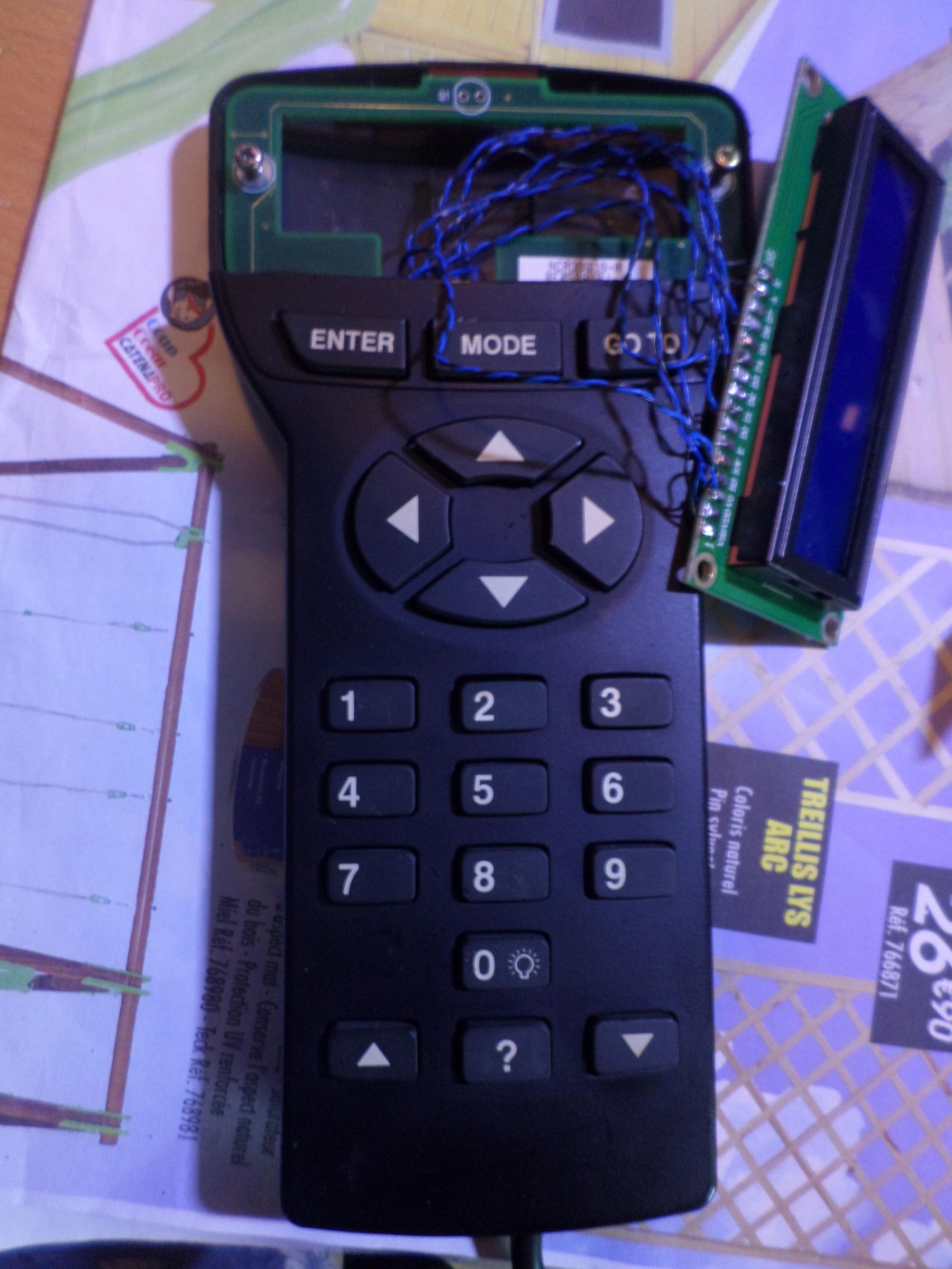 Meade Autostar 497 Handbox LCD Display Replacement Repair 1602 : 6 ...