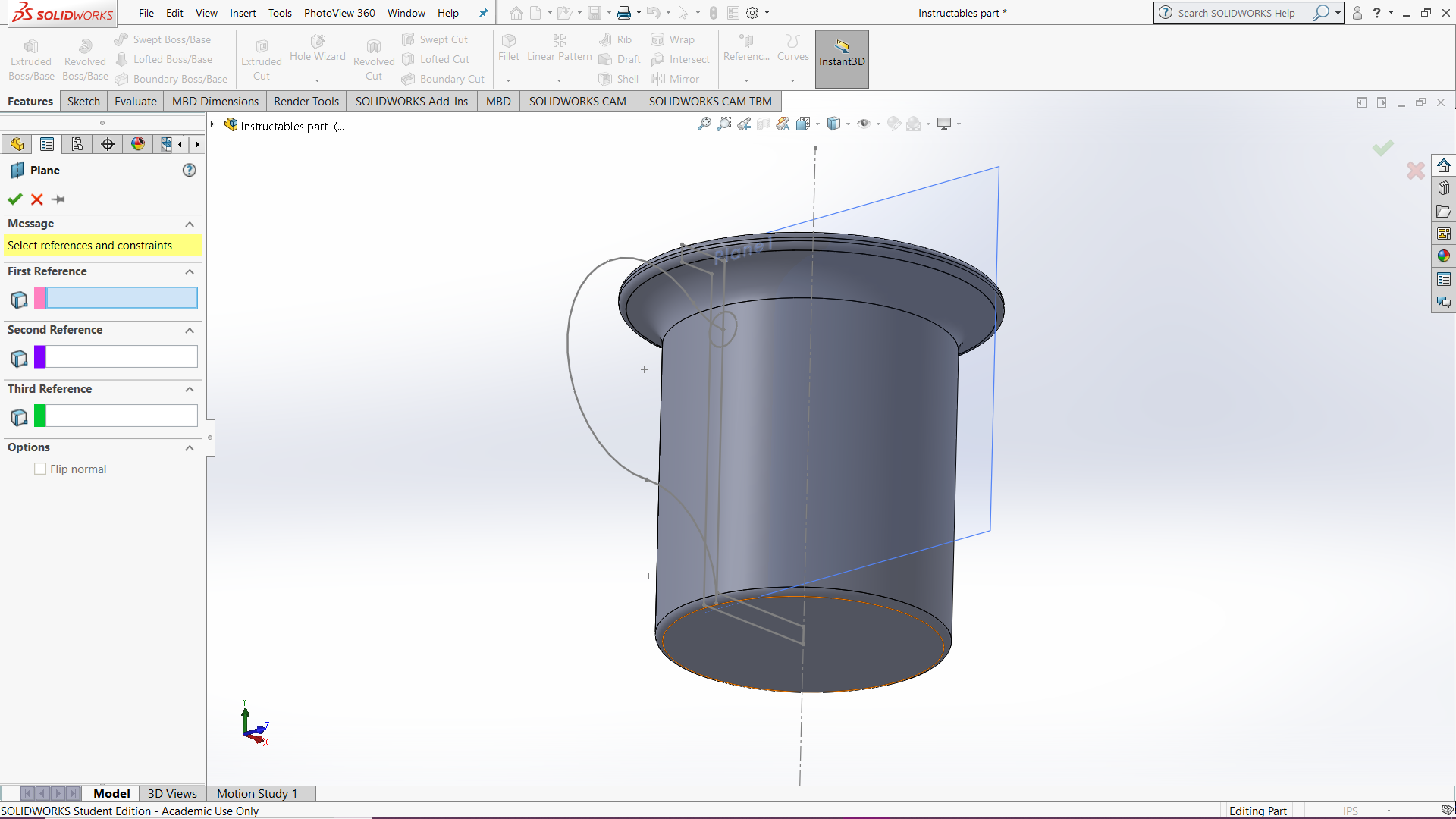 Differentiating Between the Sweep and Loft Commands on Solidworks 2020 ...