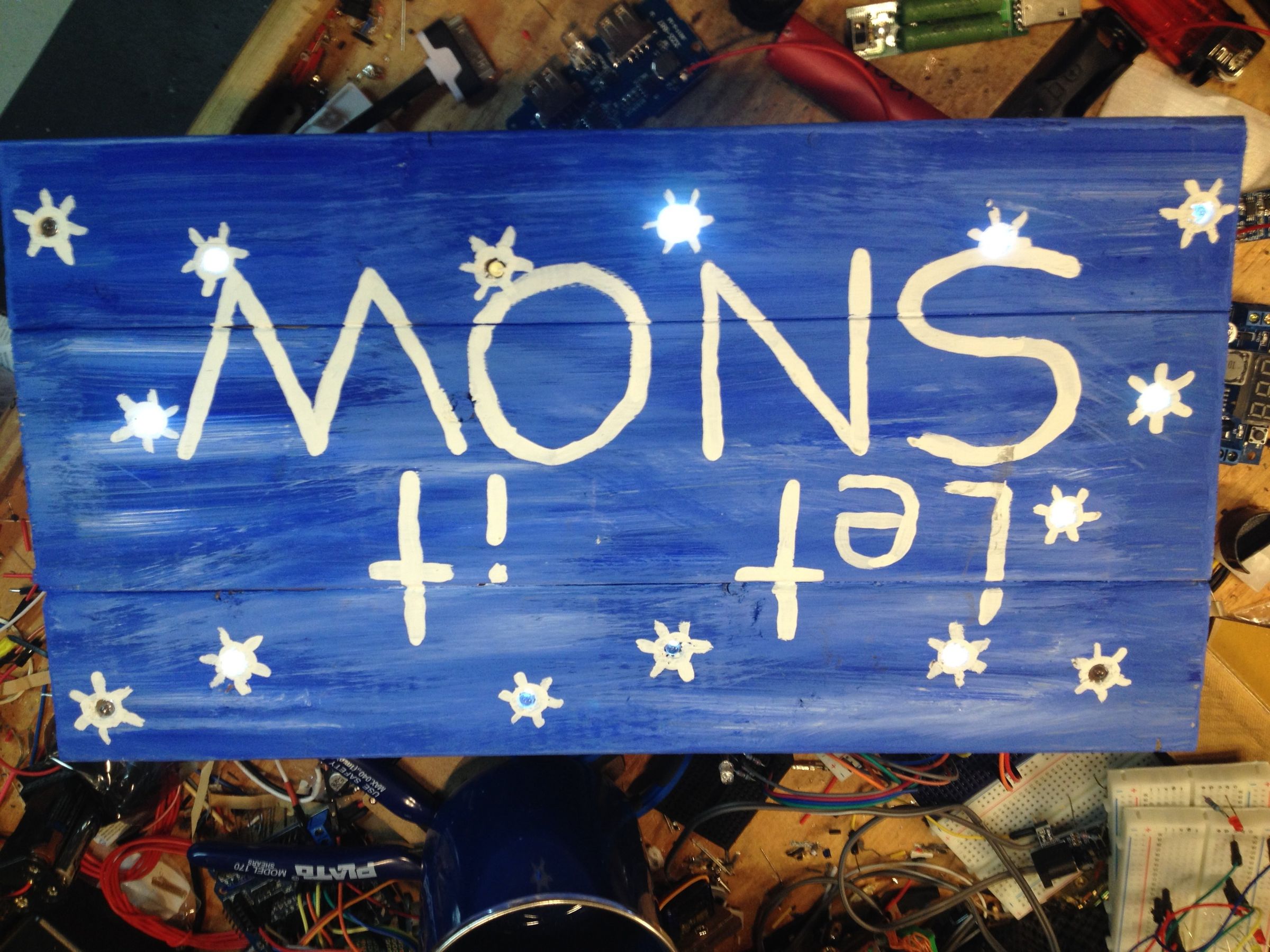Cheap DIY Flashing LED Wooden Signs : 6 Steps (with Pictures ...