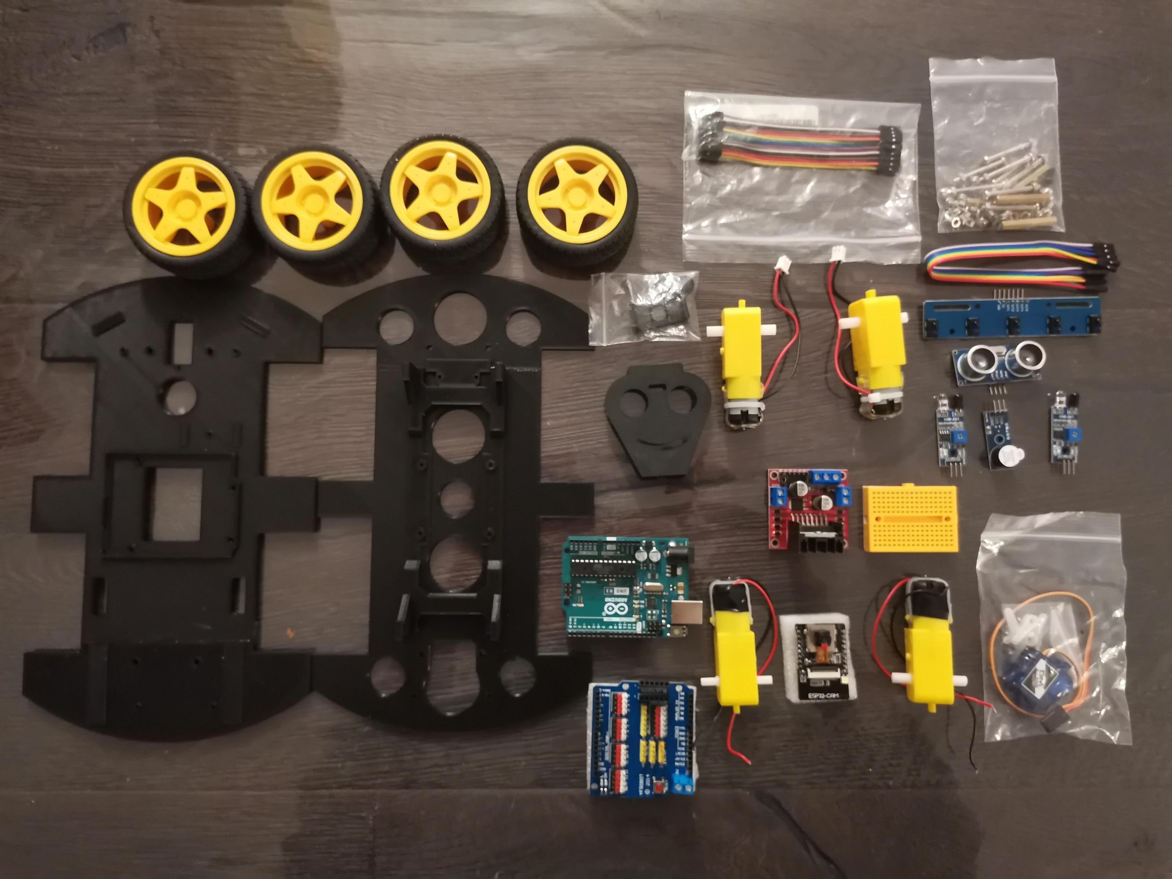 Arduino ESP32 All in One Robot (Obstacle Avoiding, Line Tracking ...