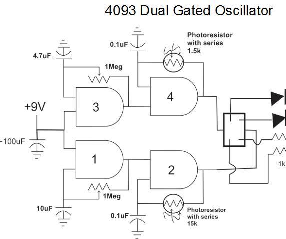 4093 Weird Noise Generator : 4 Steps - Instructables