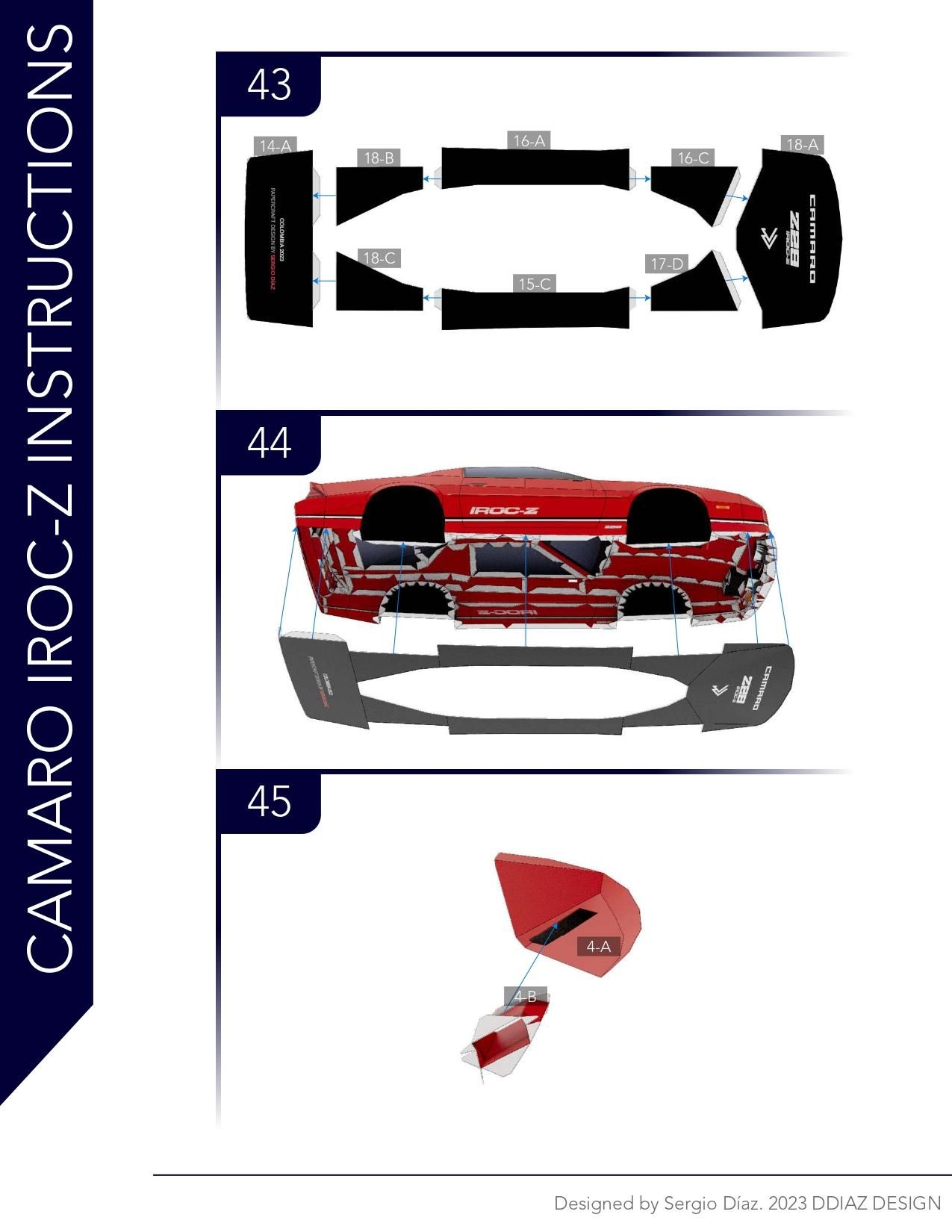 Camaro Z28 IROC-Z DIY Paper-Craft - Instructables