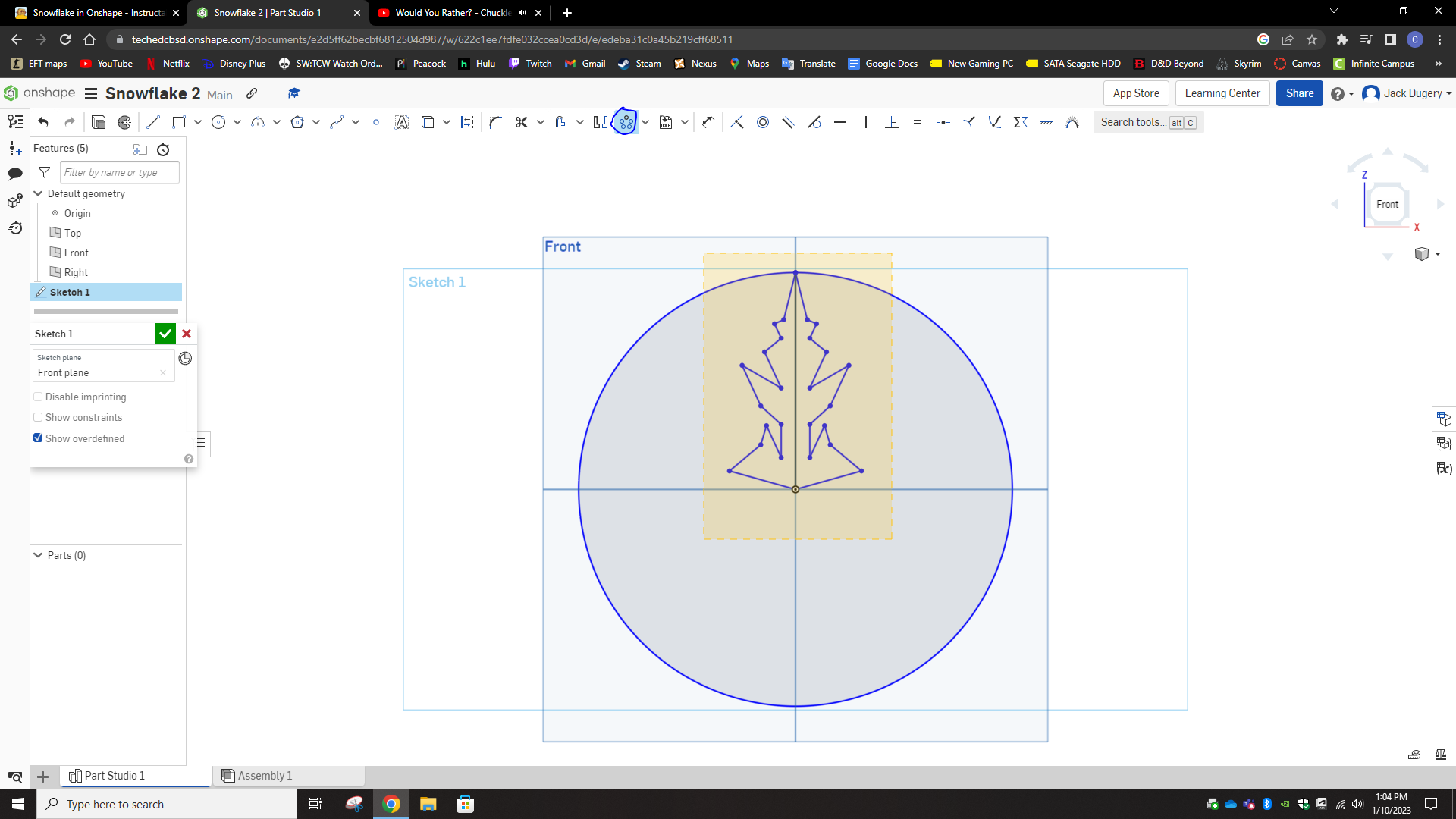 Creating a Snowflake in Onshape : 9 Steps - Instructables
