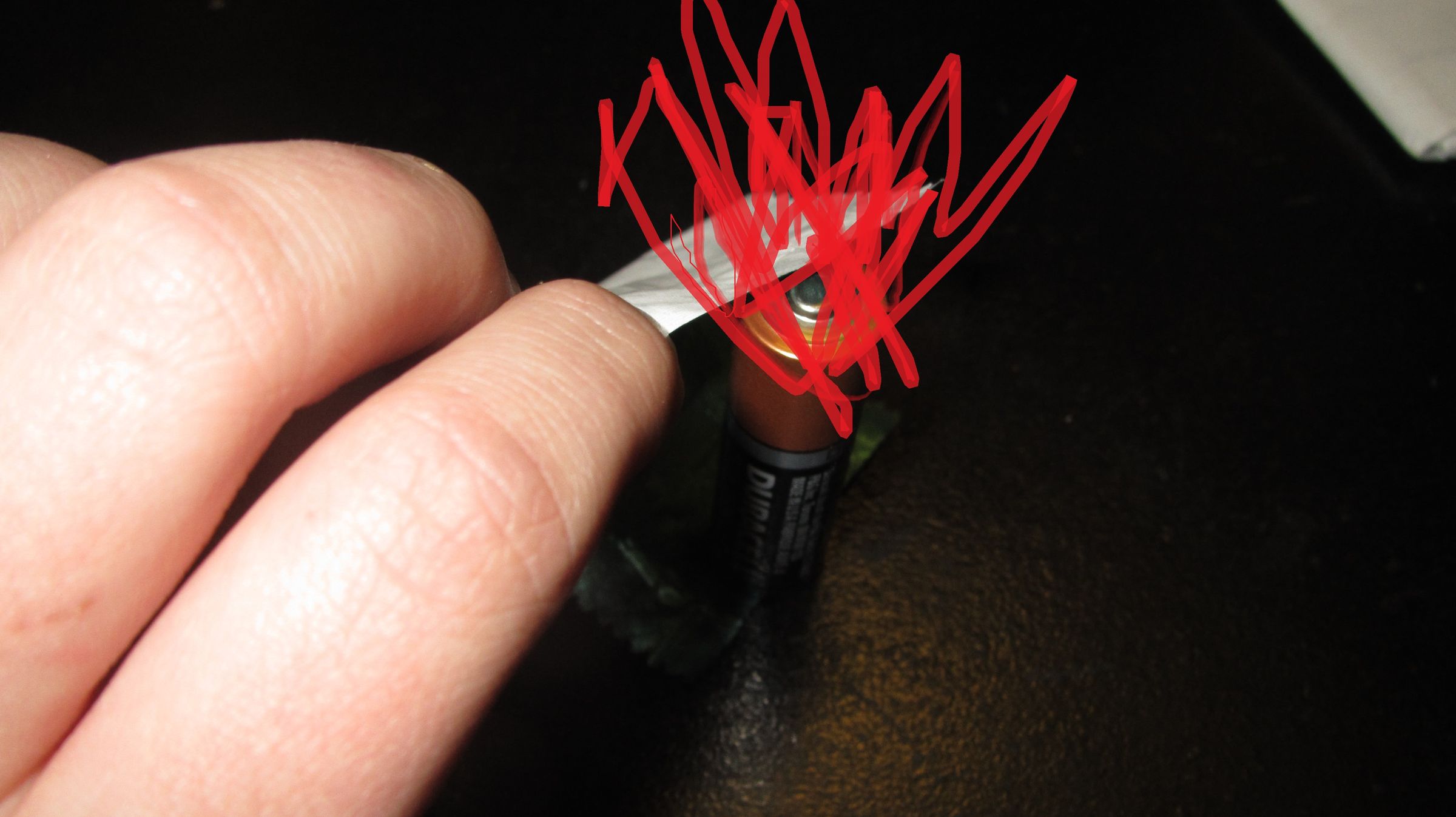 How to Make a Fire With a Gum Wrapper and a Battery - Instructables
