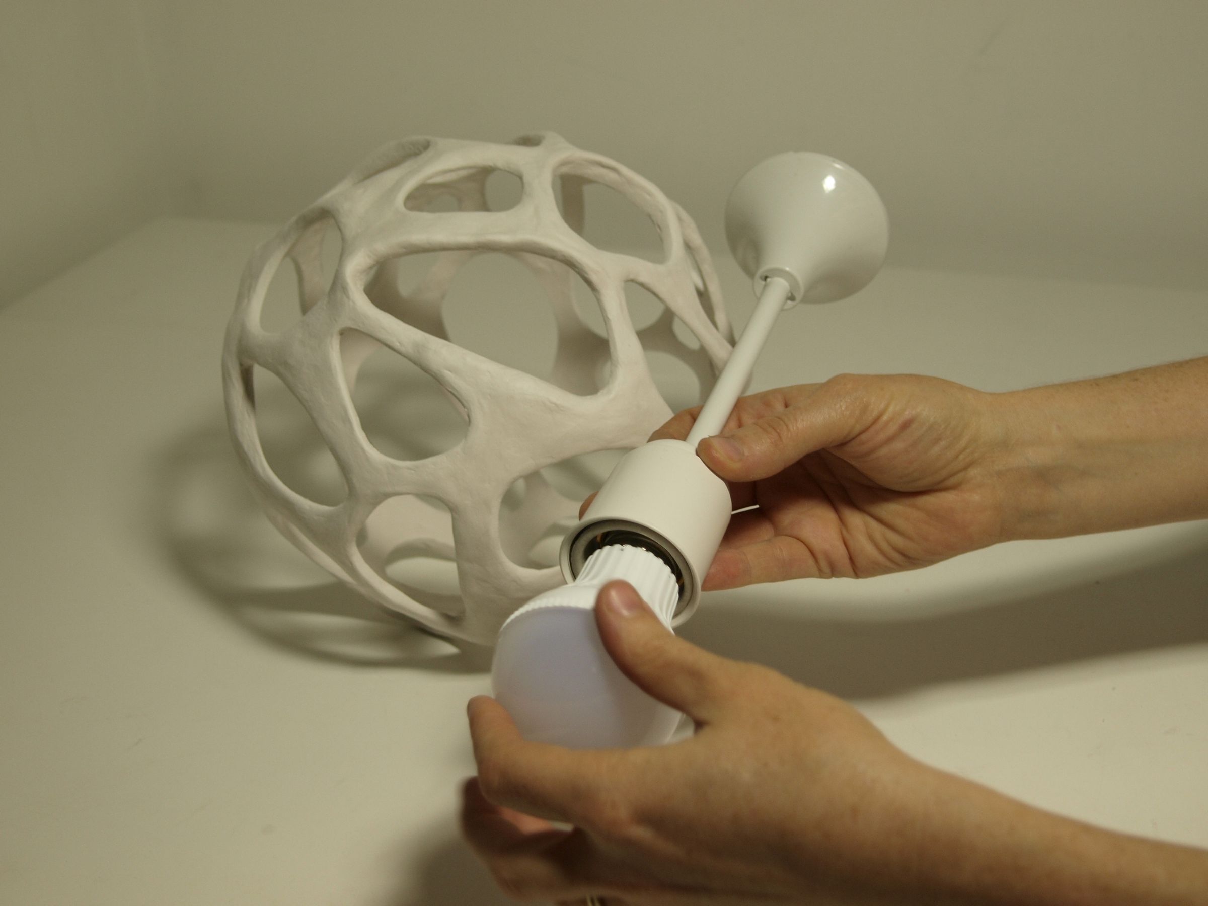 DIY Cellular Organic Lampshade Without a 3D Printer : 4 Steps (with ...