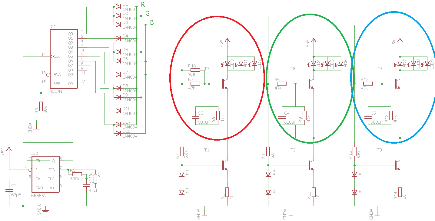 RGB LED Constant Current Fade Effect With Transistors : 4 Steps (with ...