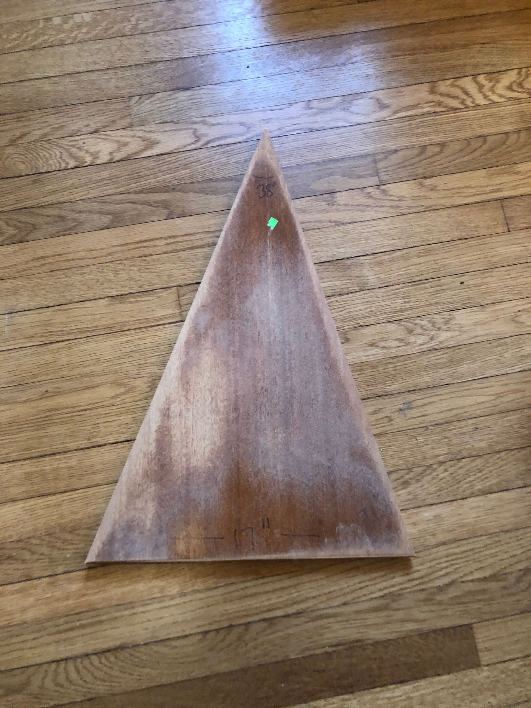 Useful Triangular Table From Old Cabinet Door : 5 Steps (with Pictures ...