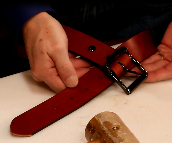 Adding a Buckle to a Leather Belt Blank : 16 Steps (with Pictures ...