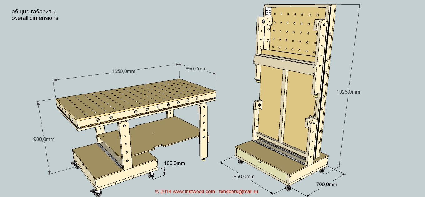 Folding Workbench and Bench Top Power Tool Organizer : 7 Steps (with ...