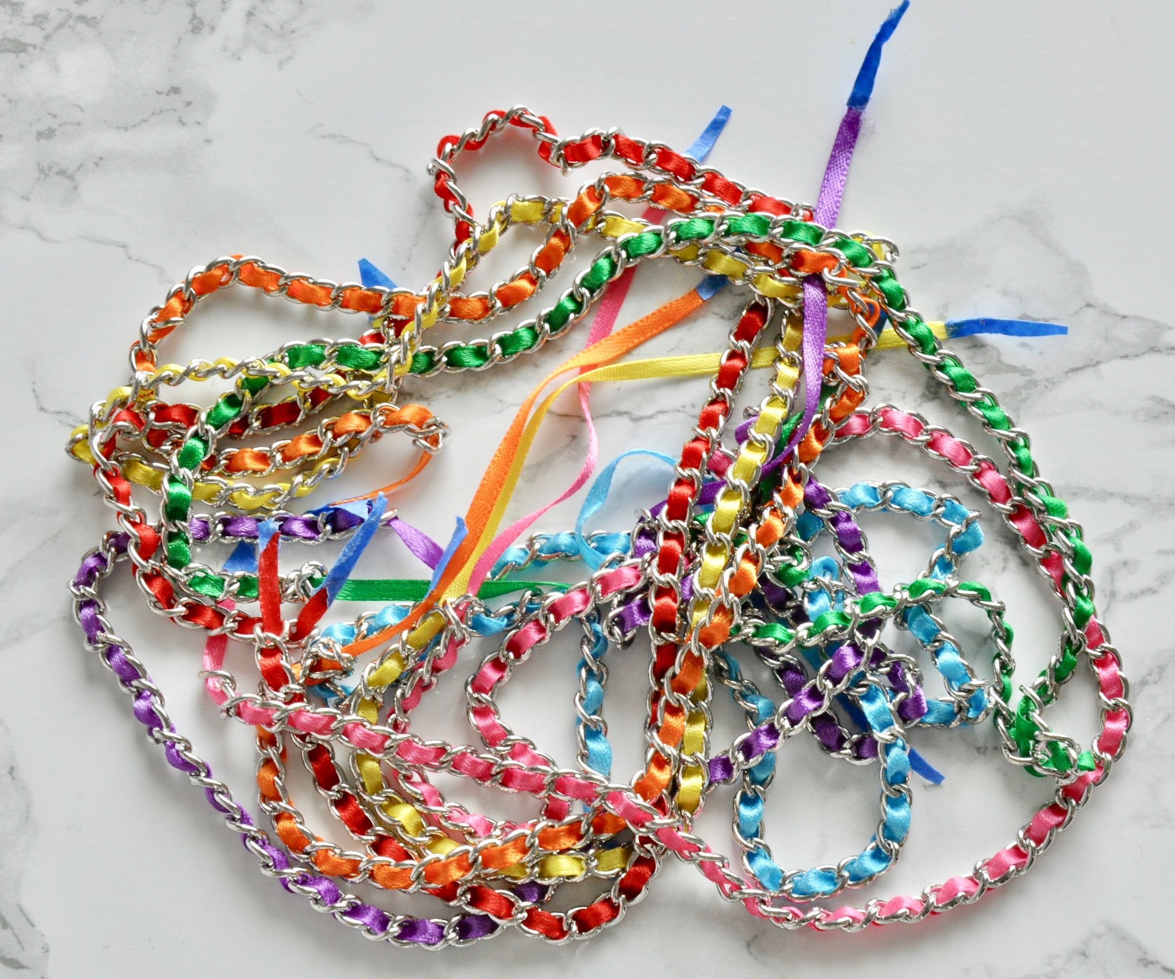 Ribbon Chain Necklace : 7 Steps (with Pictures) - Instructables