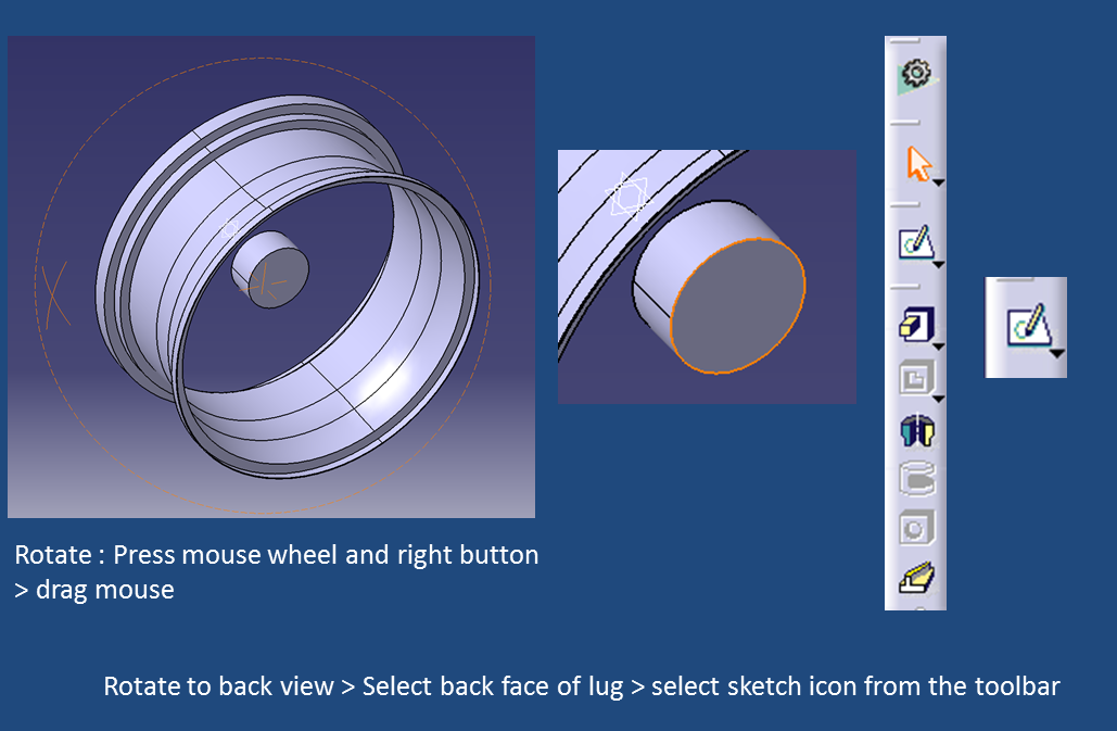 Instructions for Designing a Wheel in CATIA V5 : 45 Steps - Instructables