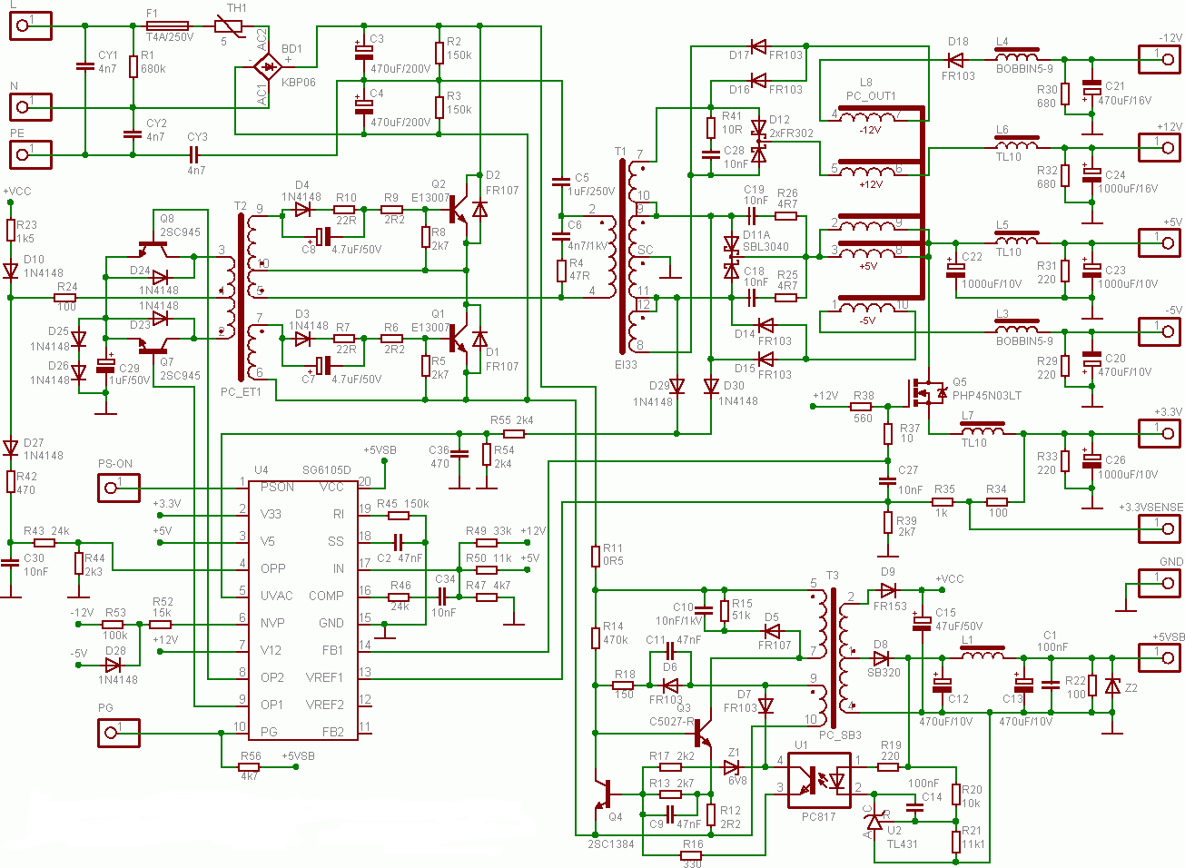 The Simplest Way to Make a Quality HV (High Voltage) Source From a PC ...