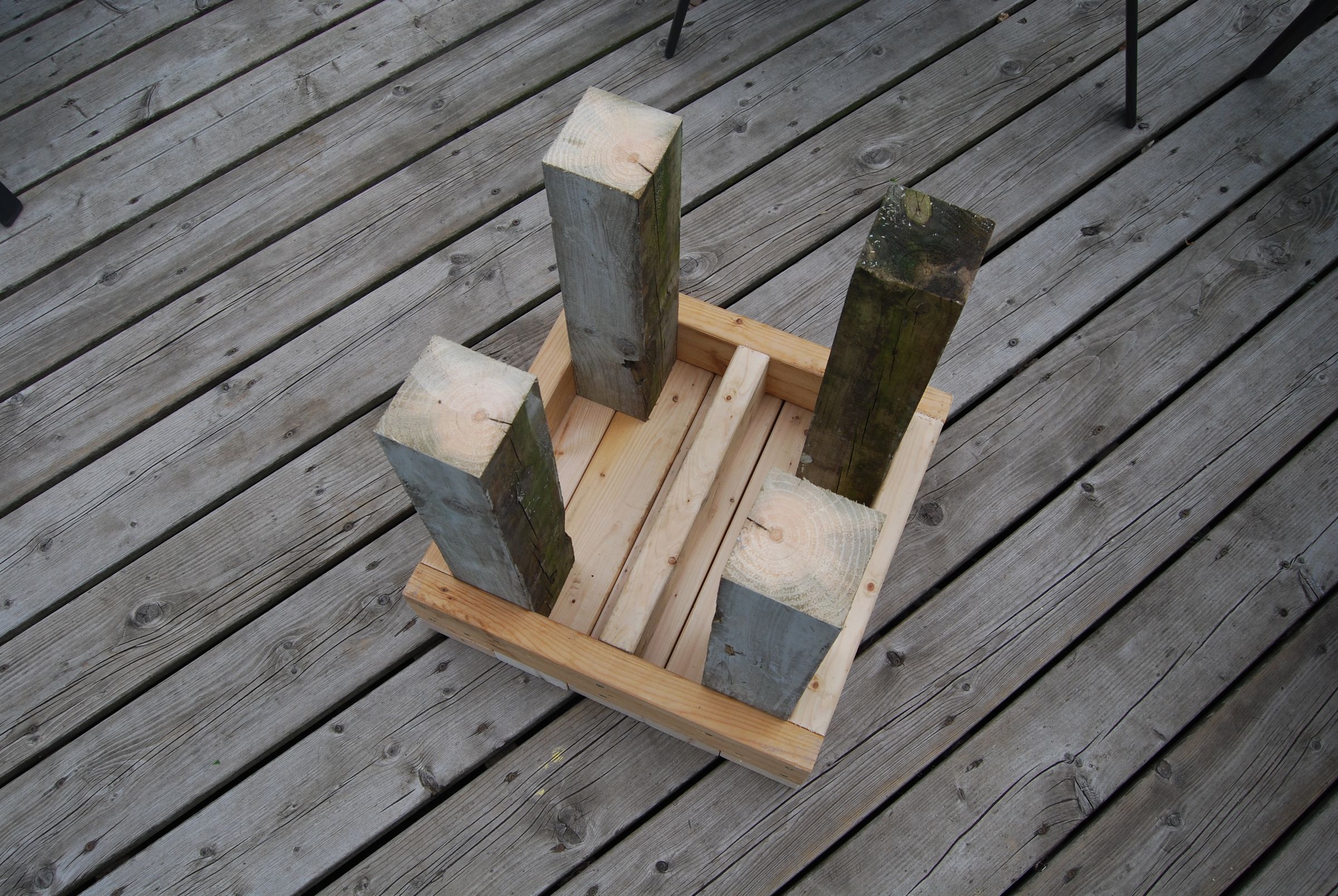 Wooden Rain Barrel Stand : 4 Steps - Instructables