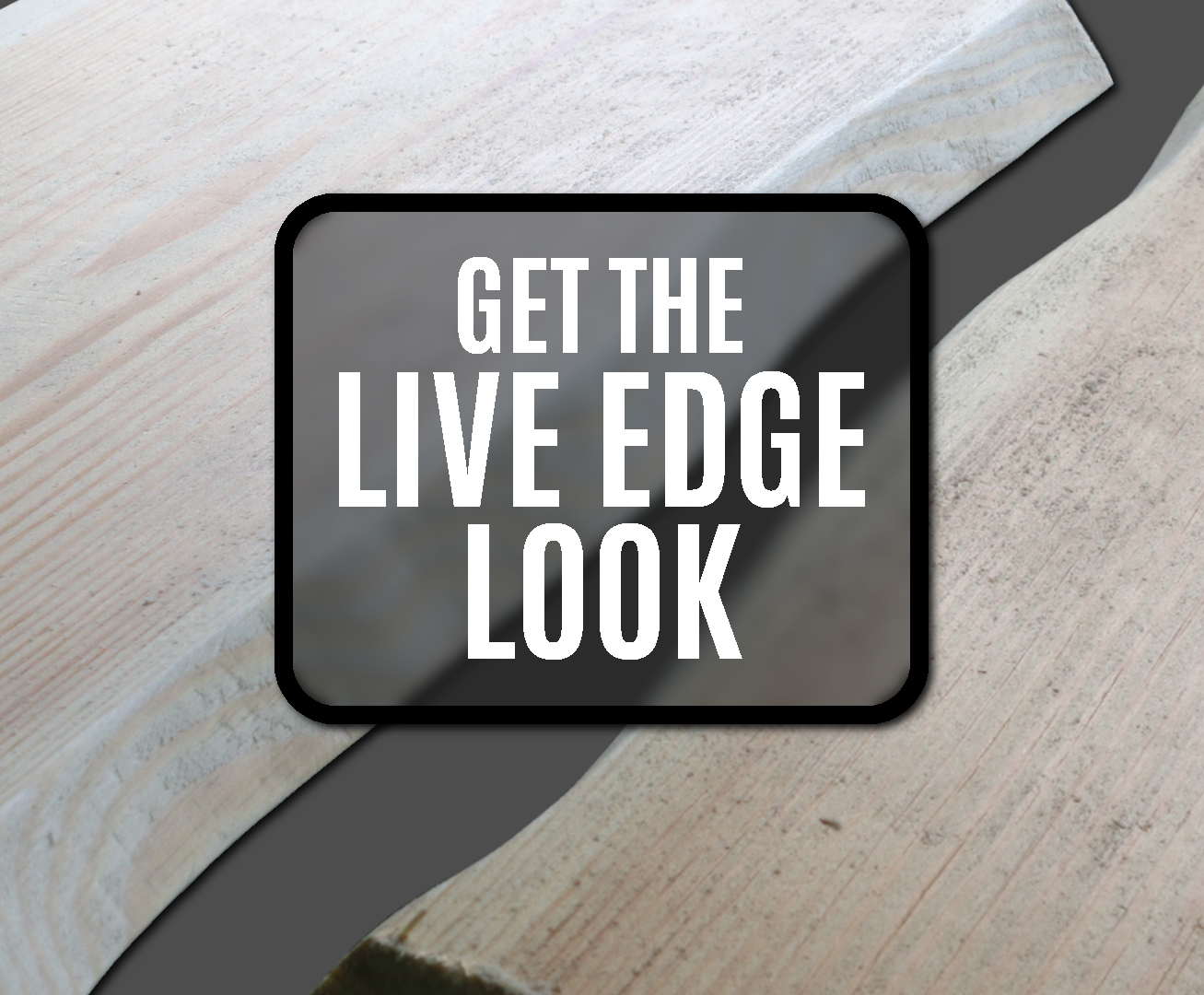 How to Make a Regular Board Look Live Edge : 3 Steps (with Pictures ...
