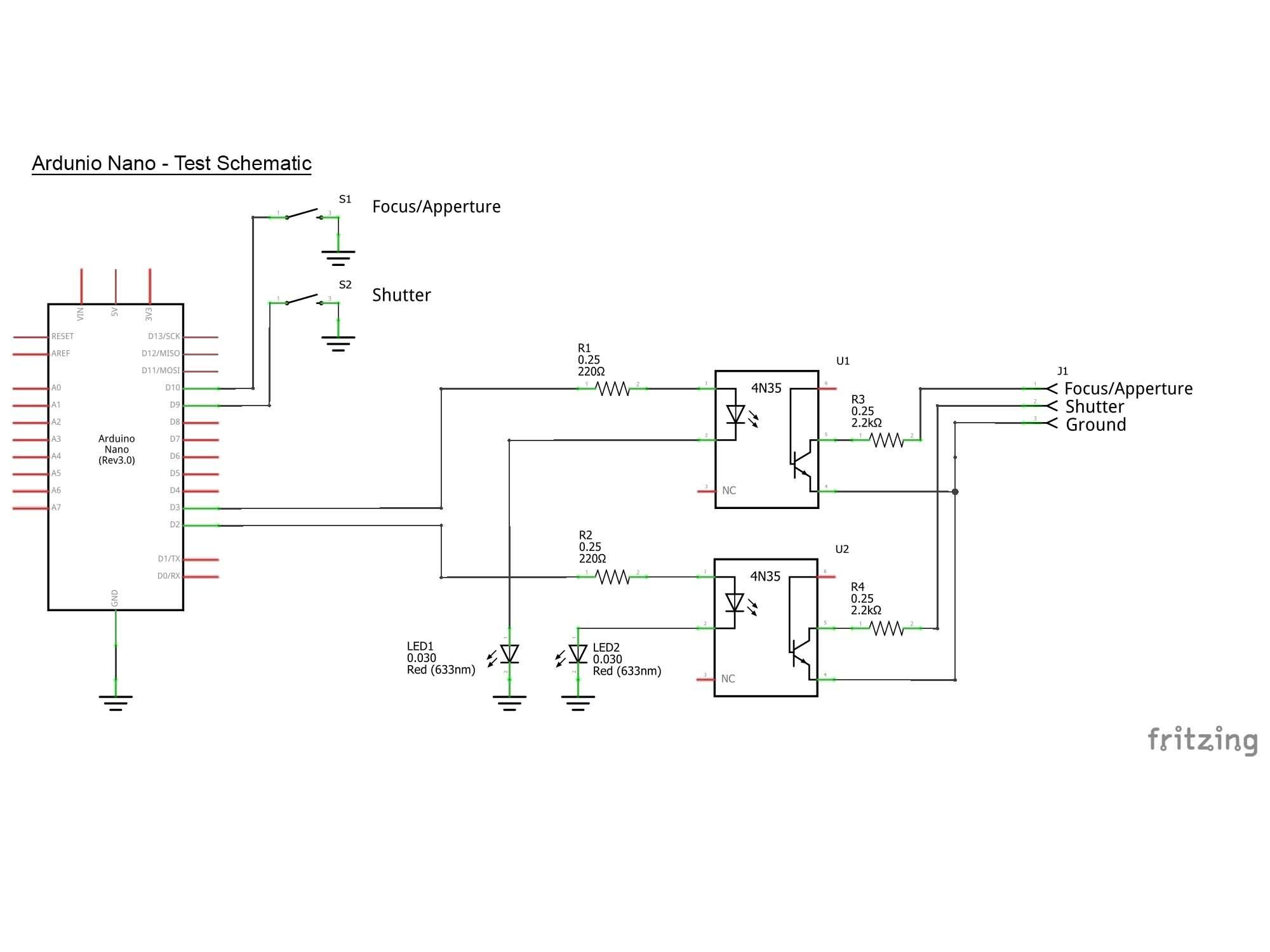 Building Block - Arduino Nano Remote Camera Trigger : 5 Steps ...