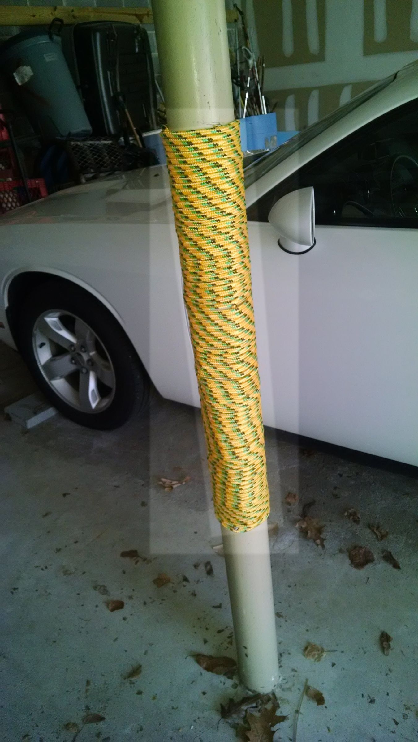 Car Door Protector From Garage Support Pole : 6 Steps - Instructables