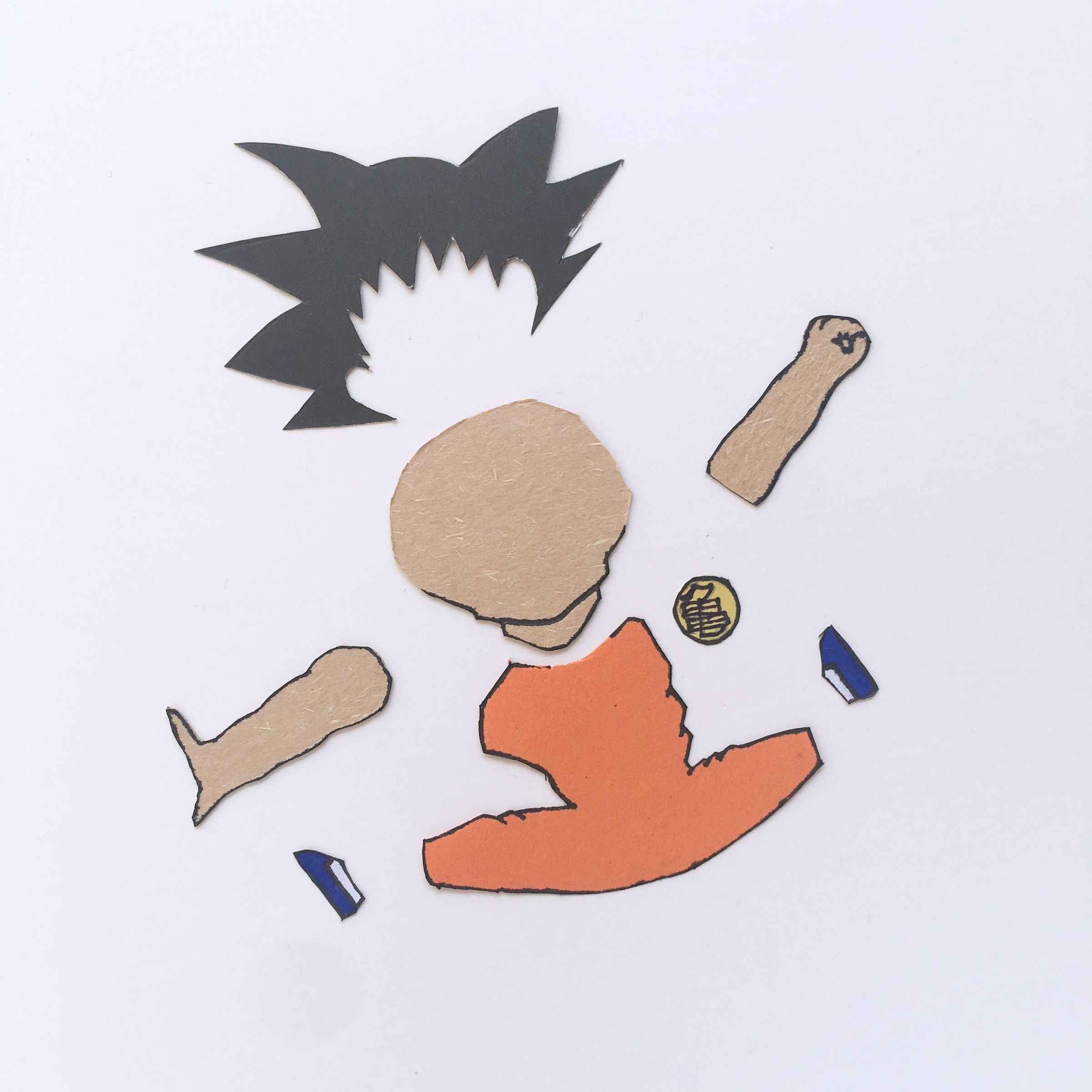 Dragon Ball Z Goku 3D Art Craft : 6 Steps (with Pictures) - Instructables