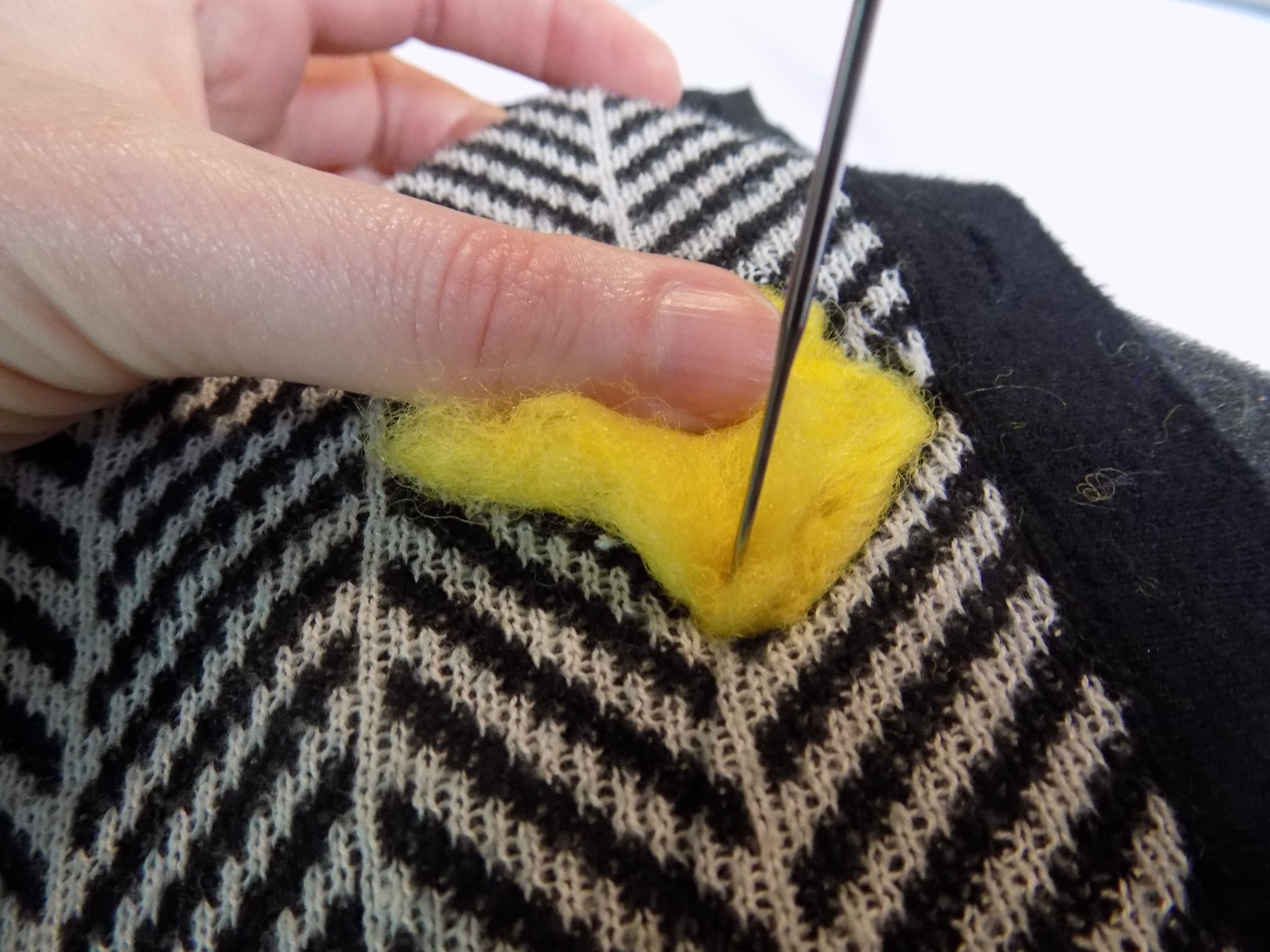 Patch a Hole With Needle Felting : 8 Steps (with Pictures) - Instructables
