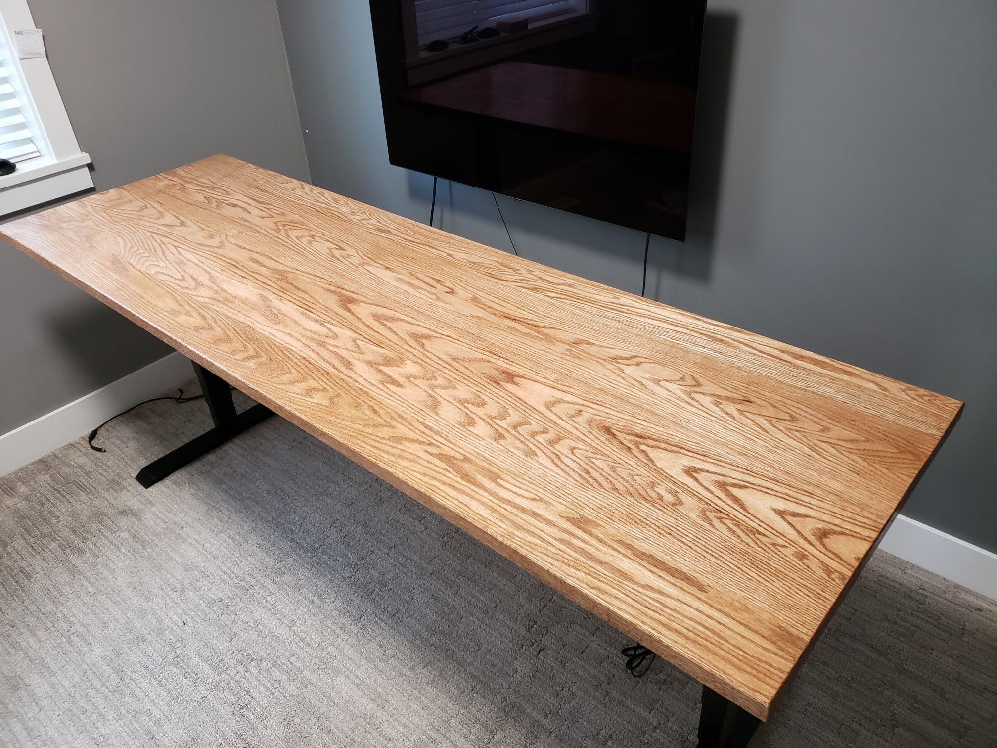 DIY Red Oak Tabletop for Sit Stand Desk : 9 Steps (with Pictures ...