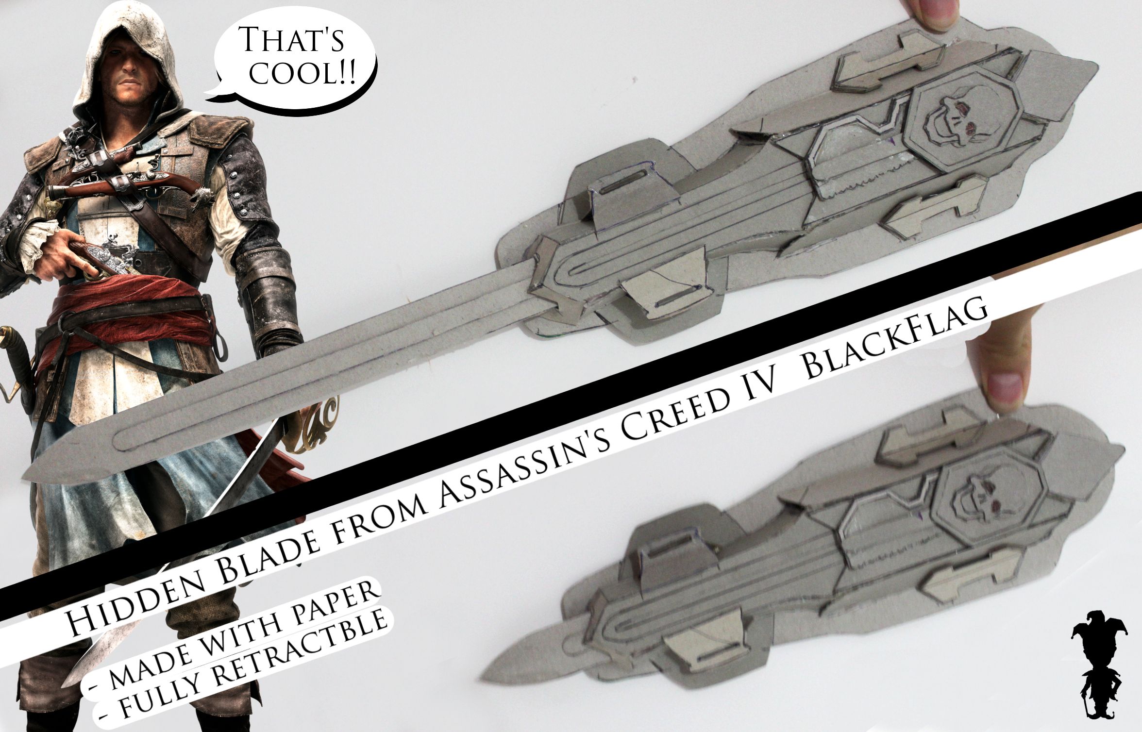 Letz Make a Paper Hidden Blade (Realistic!!) : 5 Steps (with Pictures ...