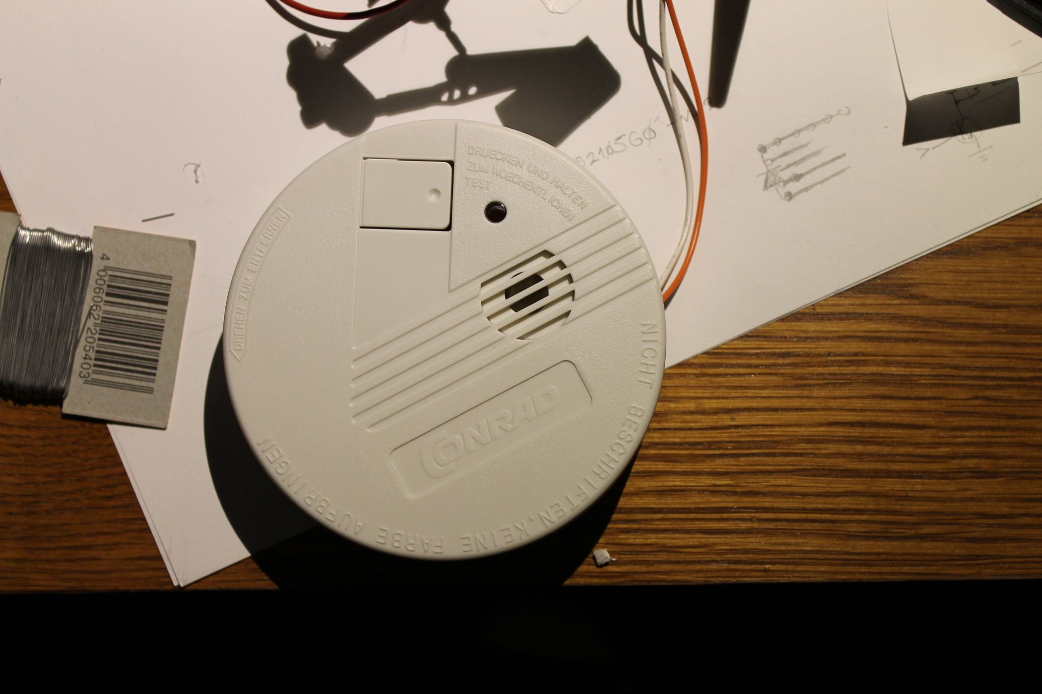 Modify a 6 EUR Smoke Detector for Use With Microcontroller, Auto-dialer ...