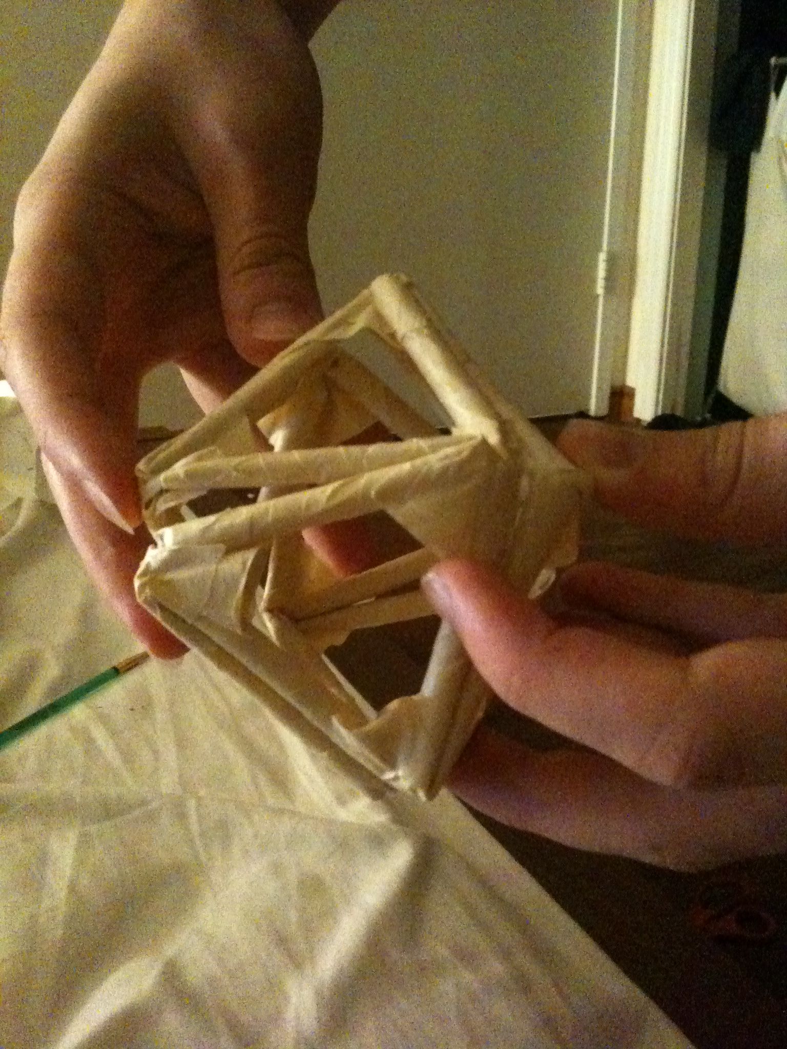 Paper and Tape Jitterbug (Tensegrity Model) : 6 Steps - Instructables