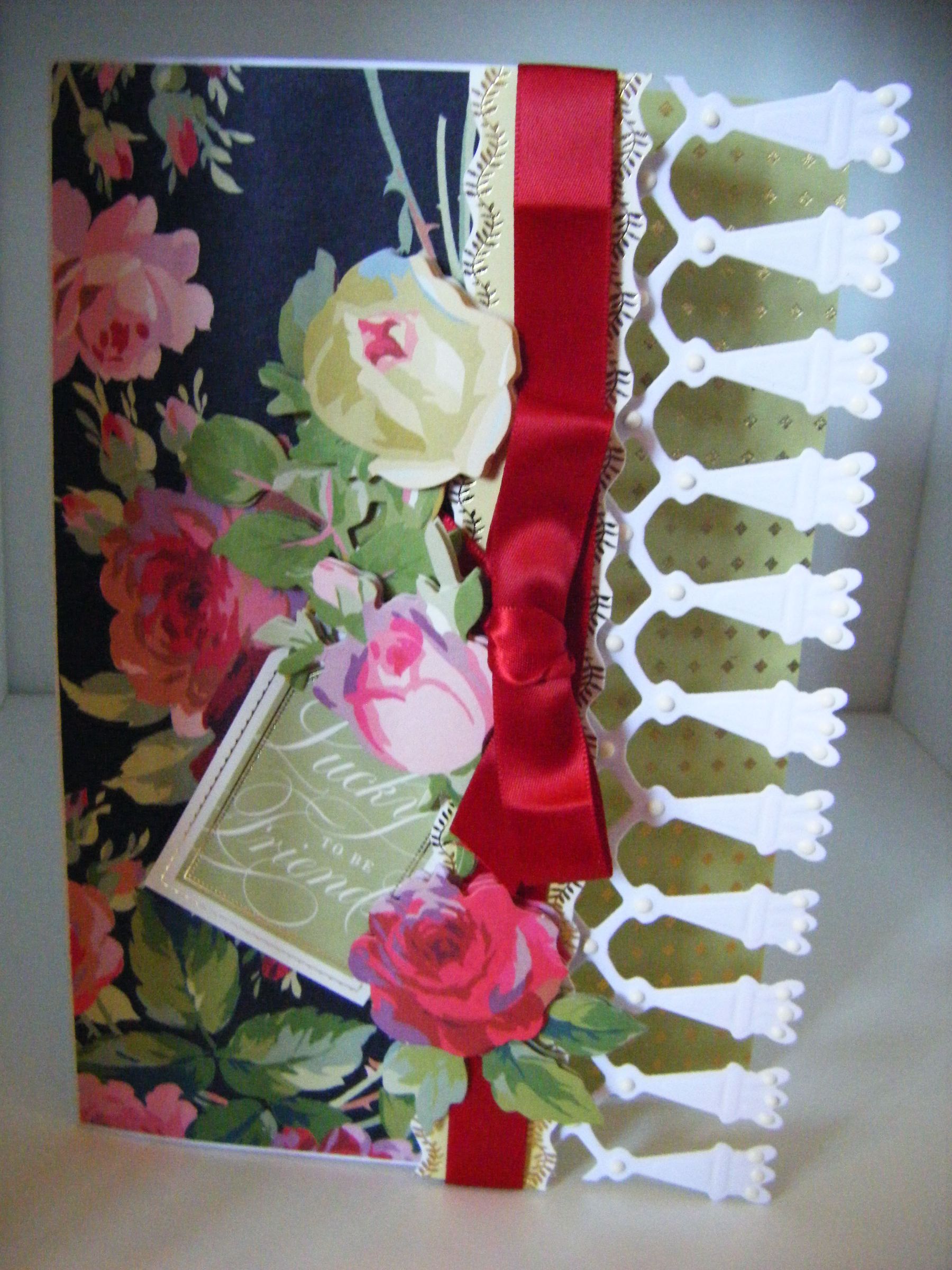 How to Make a Rose & Trimmings Edge Card - Instructables