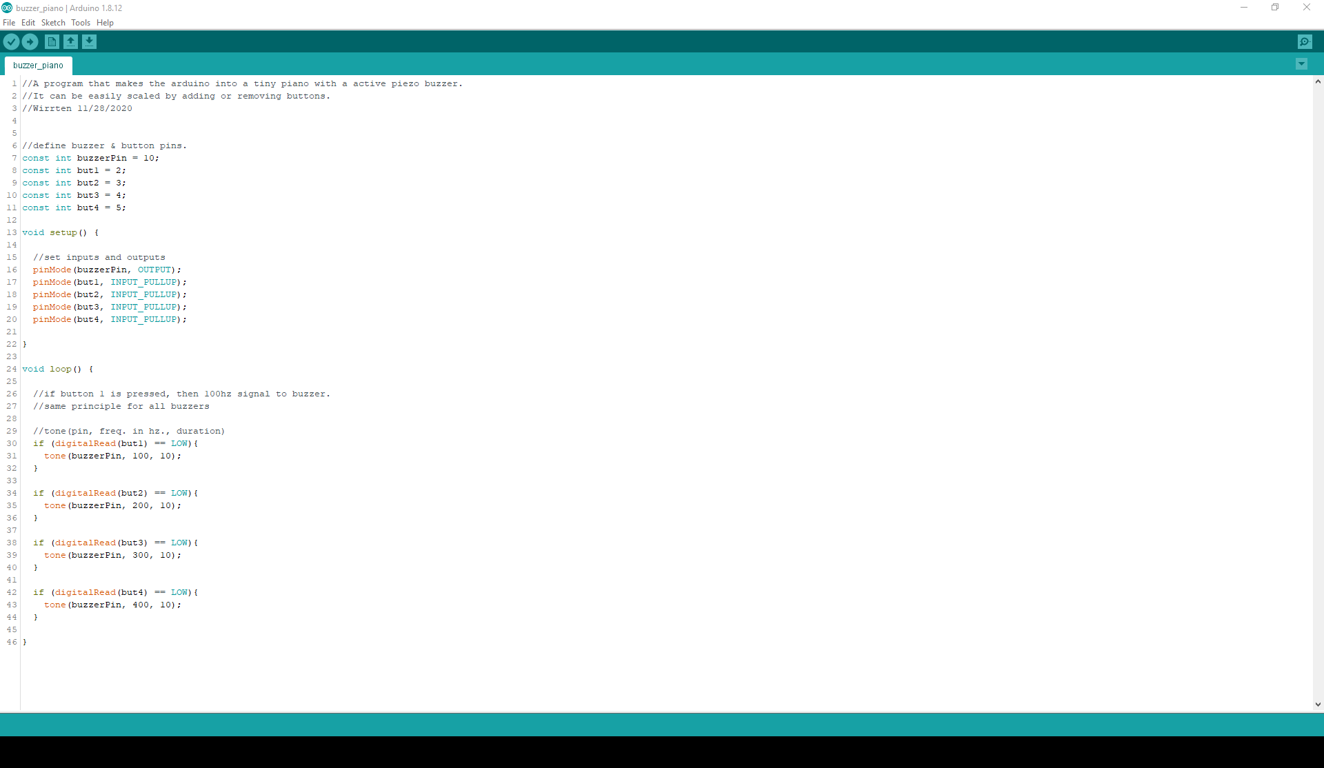 Arduino Piezo Buzzer Piano : 5 Steps - Instructables
