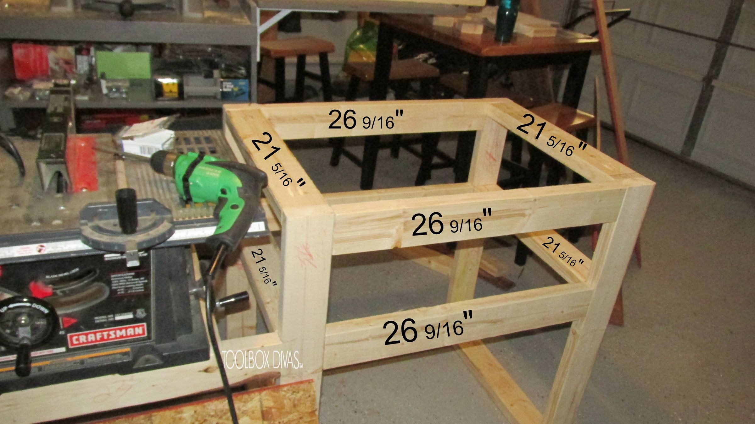 Table Saw Workbench With Wood Storage : 19 Steps (with Pictures ...