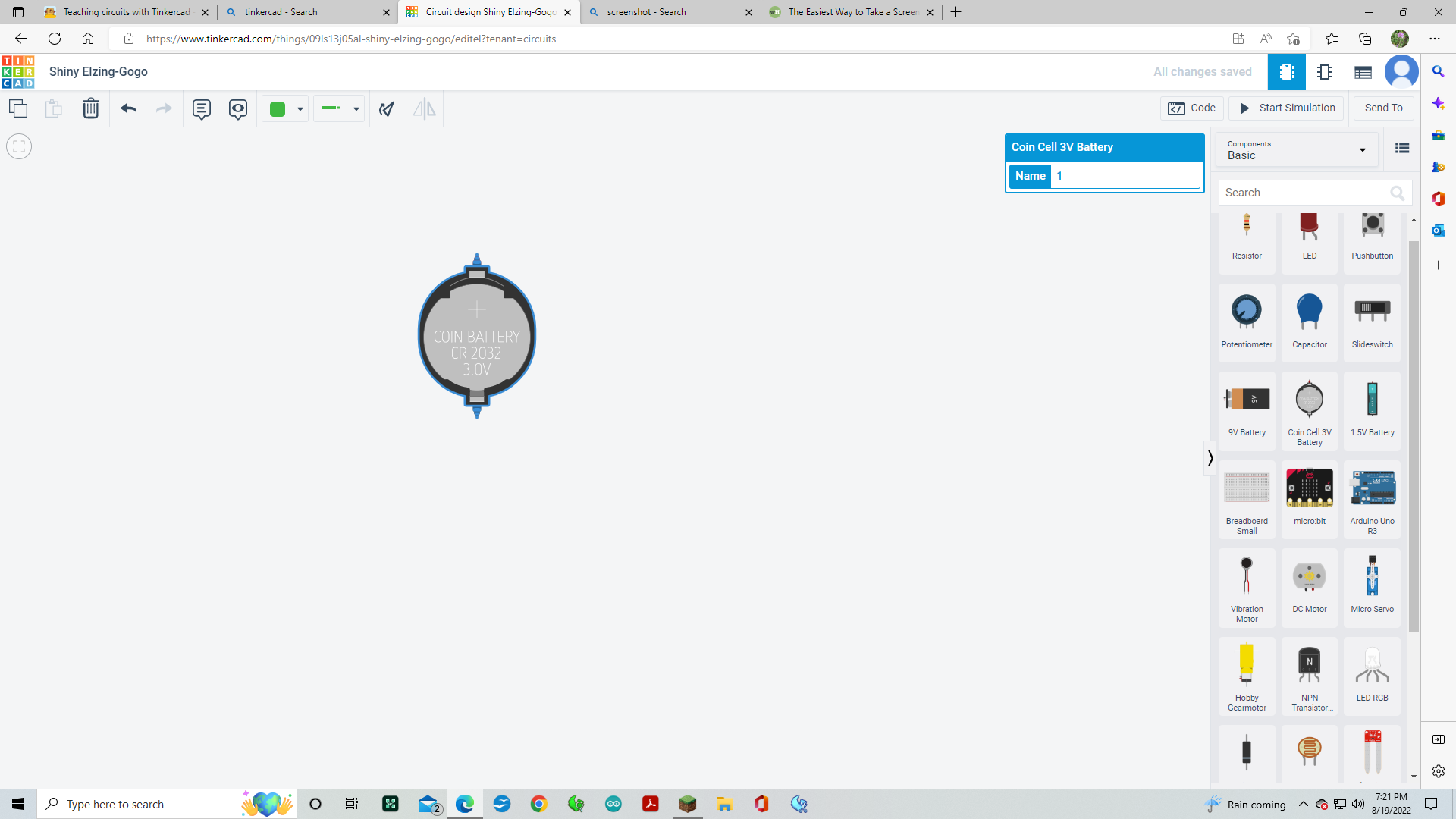 Learn to Make an LED Circuit on Tinkercad - Instructables