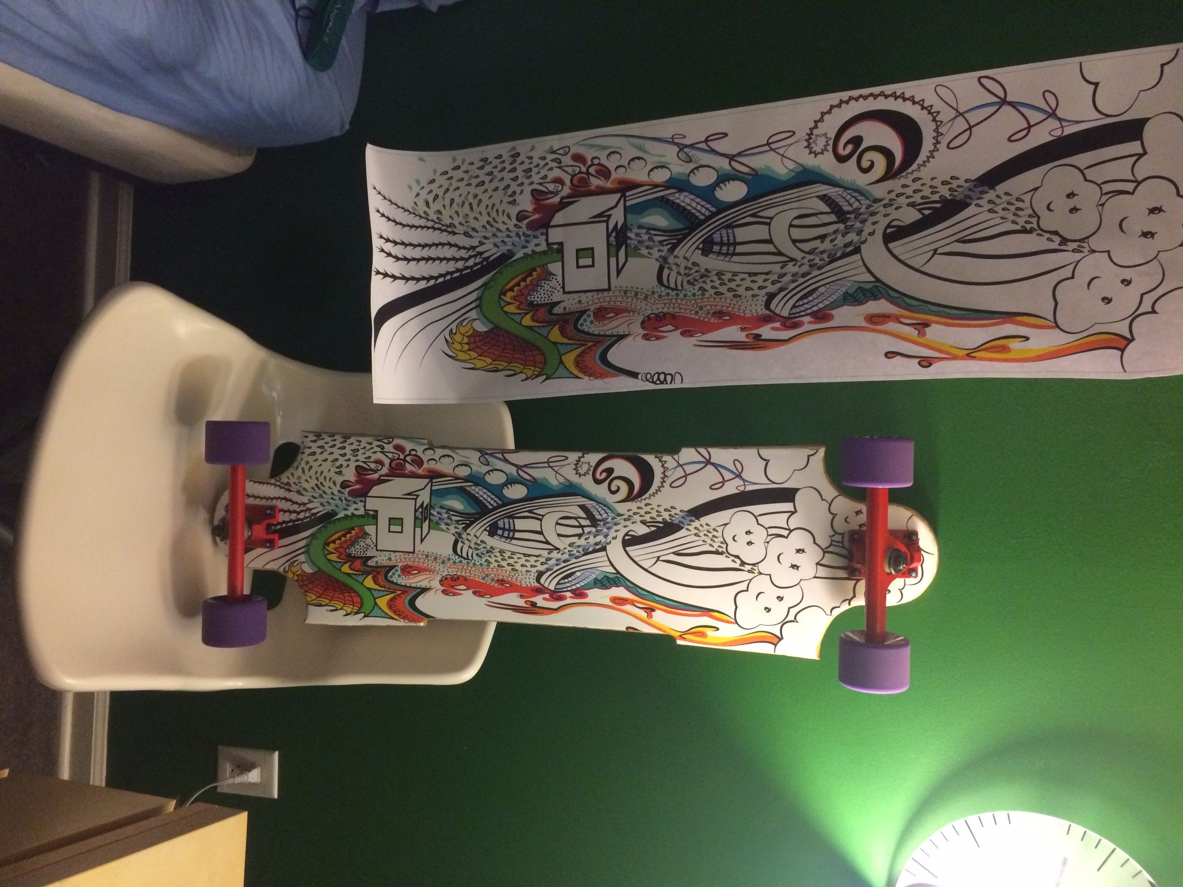 How to Make a Homemade Longboard With Vinyl Print : 6 Steps (with ...