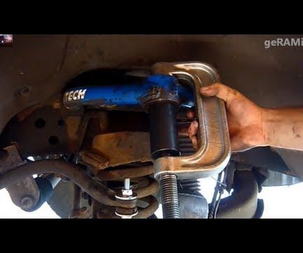 BALL JOINTS REPLACEMENT ON PICKUP | HOW TO PRESS IN UPPER+LOWER ...
