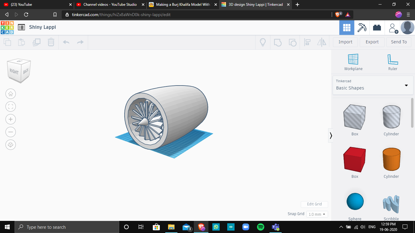 Using TinkerCAD to a Make a Jet Engine ! (make It Move) : 8 Steps ...