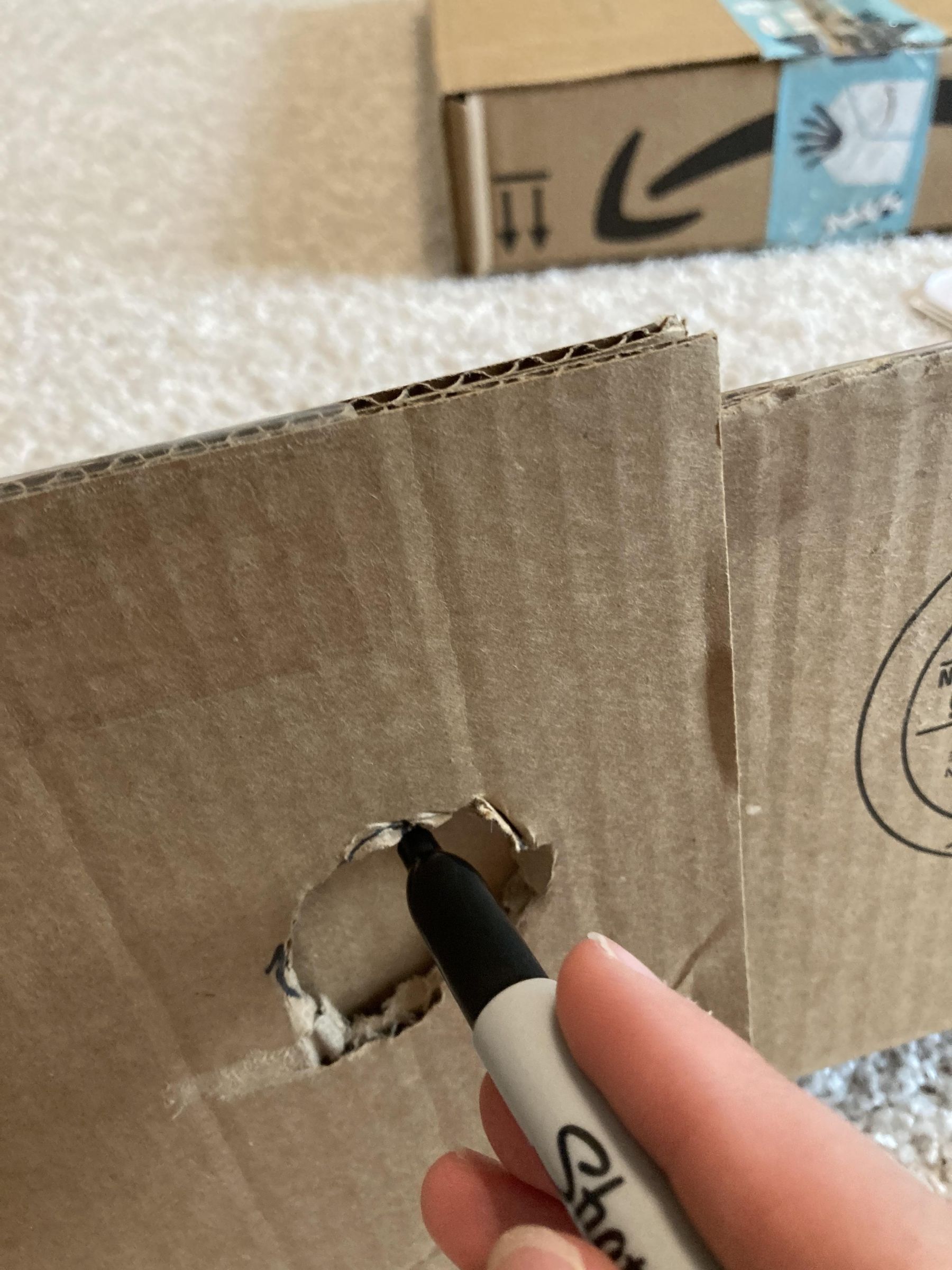 Cardboard Adjustable Basketball Hoop : 8 Steps (with Pictures ...