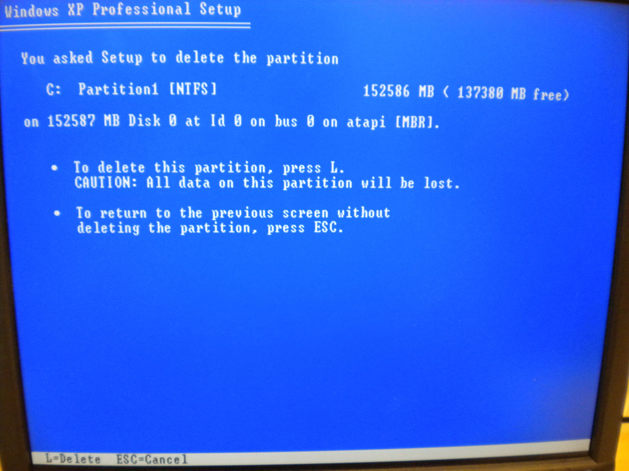 L Computer Windows Xp