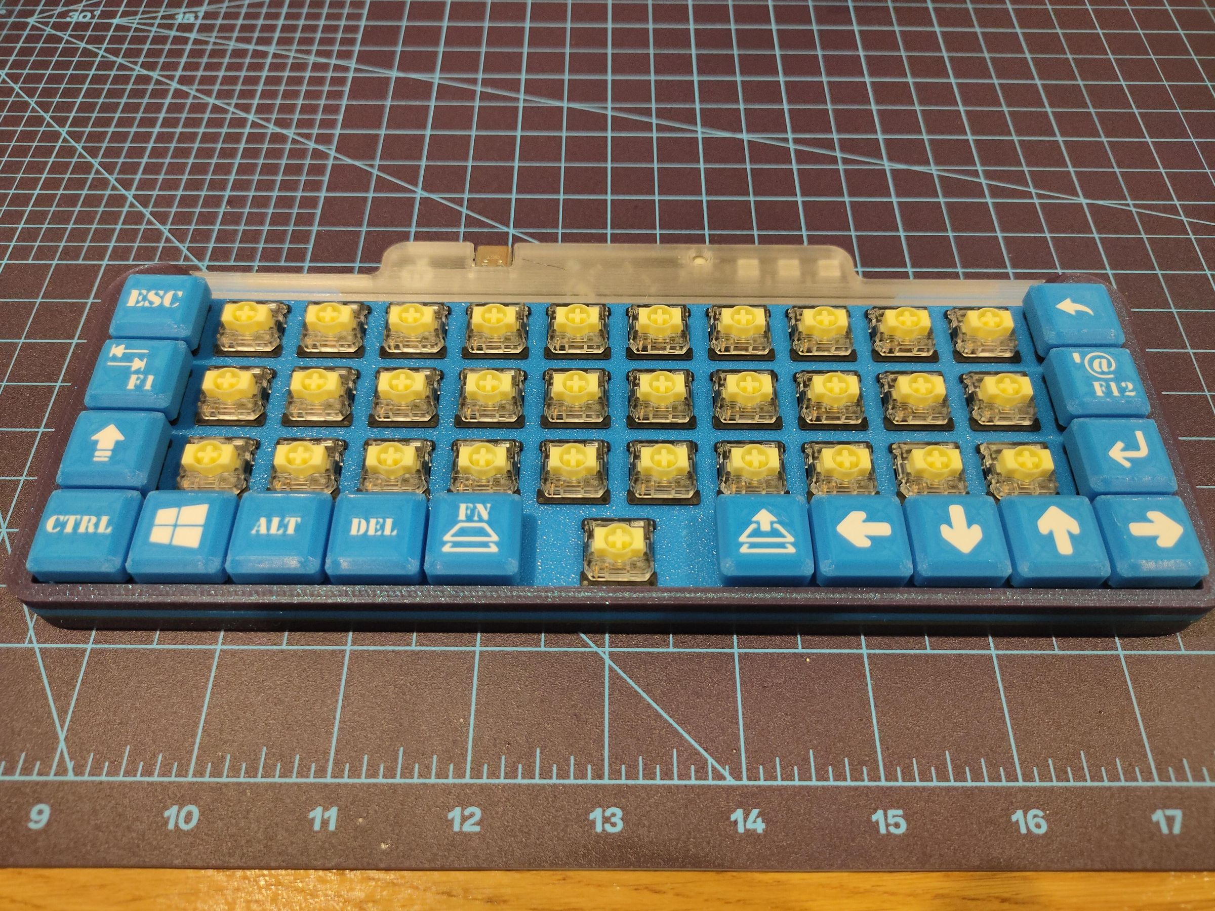 Micro Planck - 3D Printable Low-profile Ortholinear Mechanical Keyboard ...