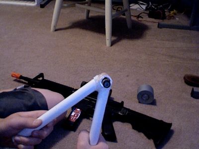 AIRSOFT PVC BIPOD With LASER : 4 Steps - Instructables