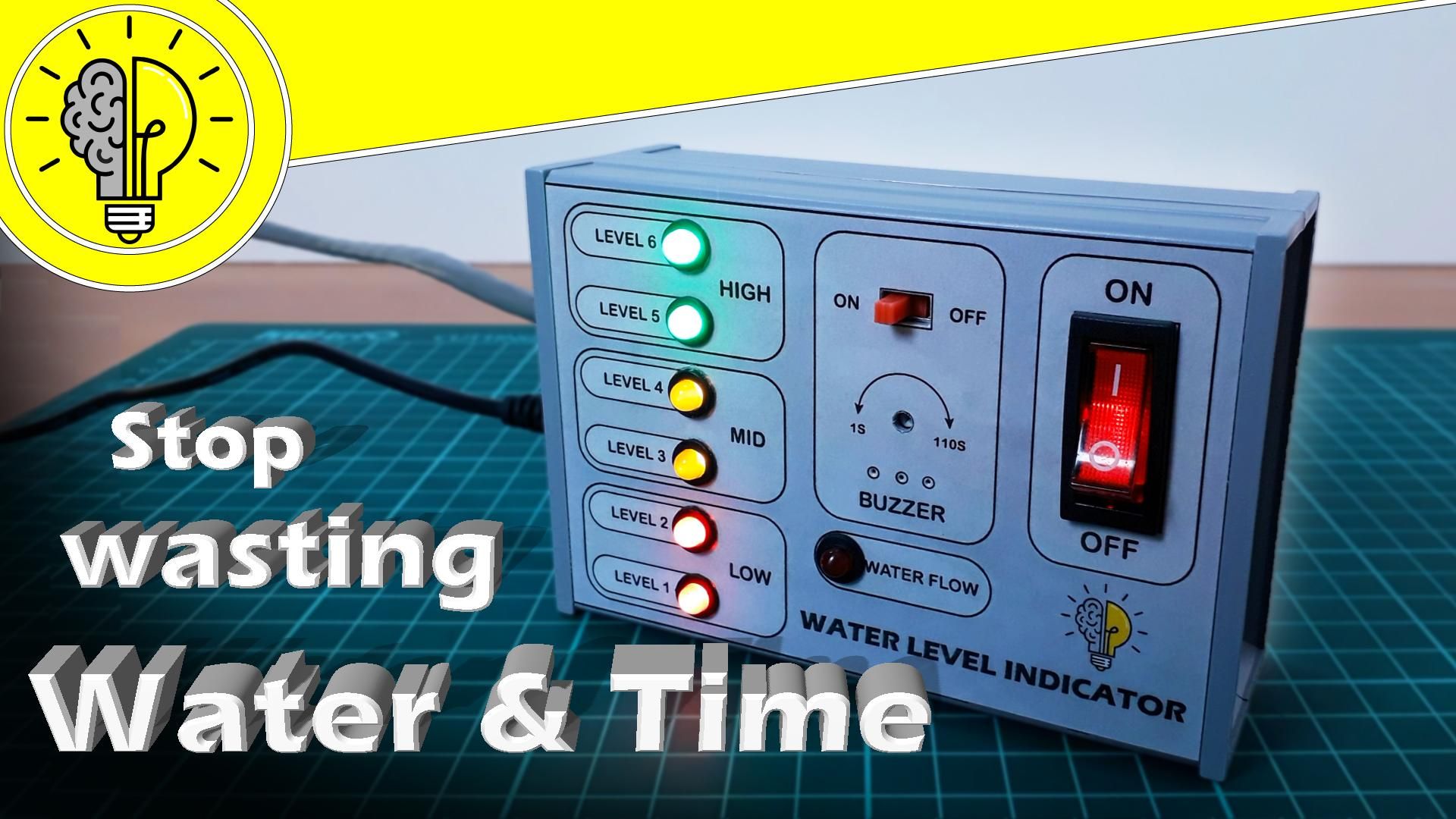 Water Level Indicator With Temporary Alarm & Water Flow Sensor : 5 ...