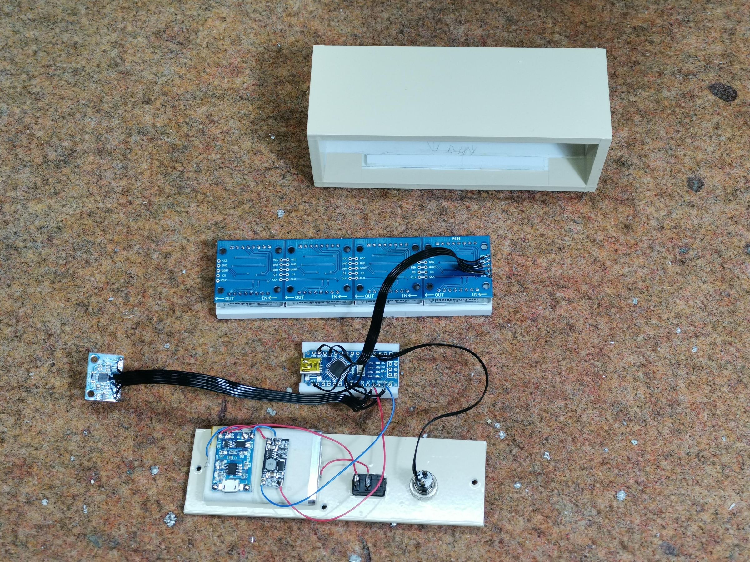 Arduino MPU6050 Interactive Scrolling Game on 32x8 Led Matrix : 4 Steps ...