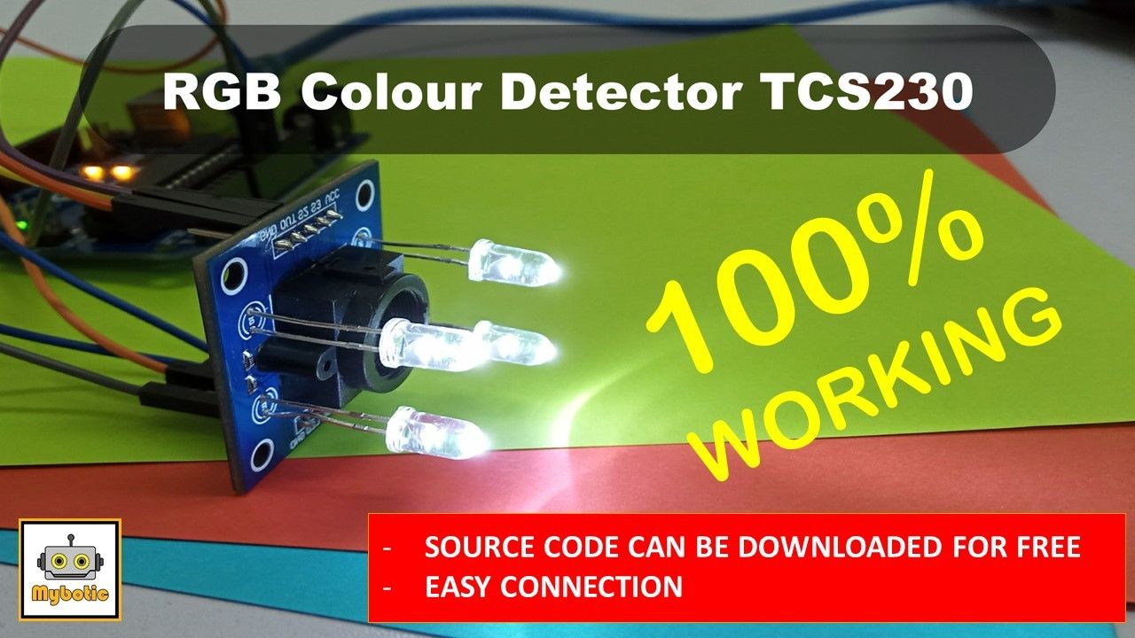 Tutorial: How to Use RGB Colour Detector Sensor TCS230 With Arduino UNO ...