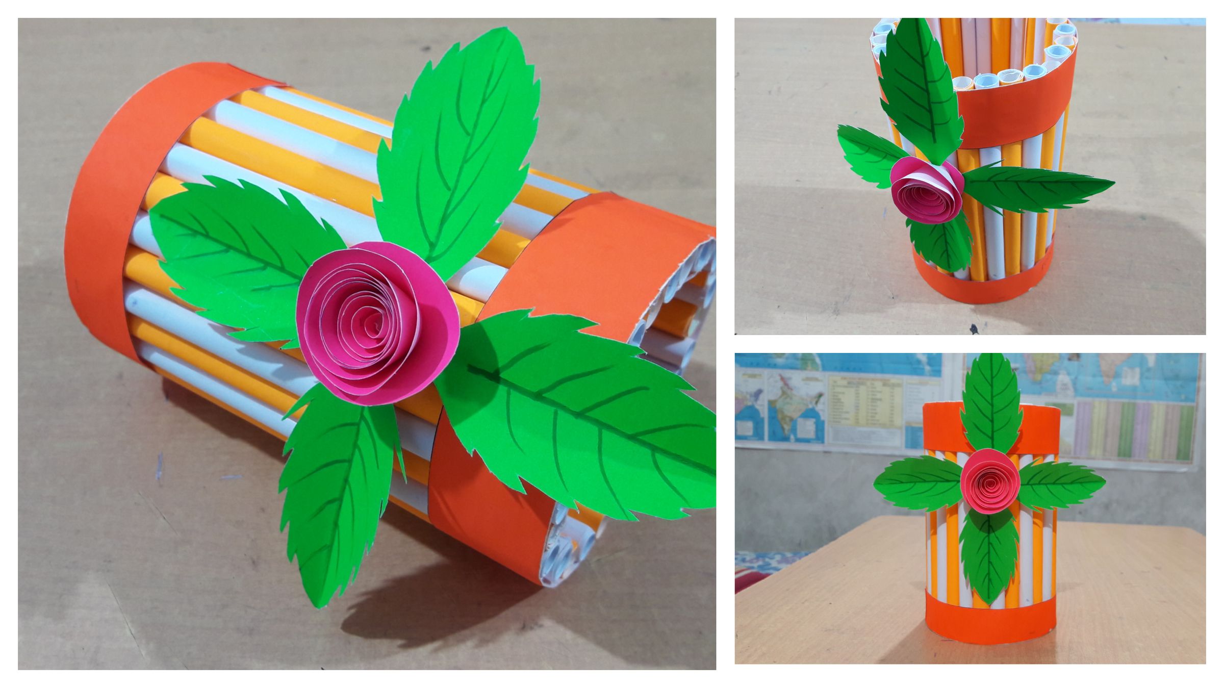 SIMPLE PAPER PEN STAND : 5 Steps - Instructables