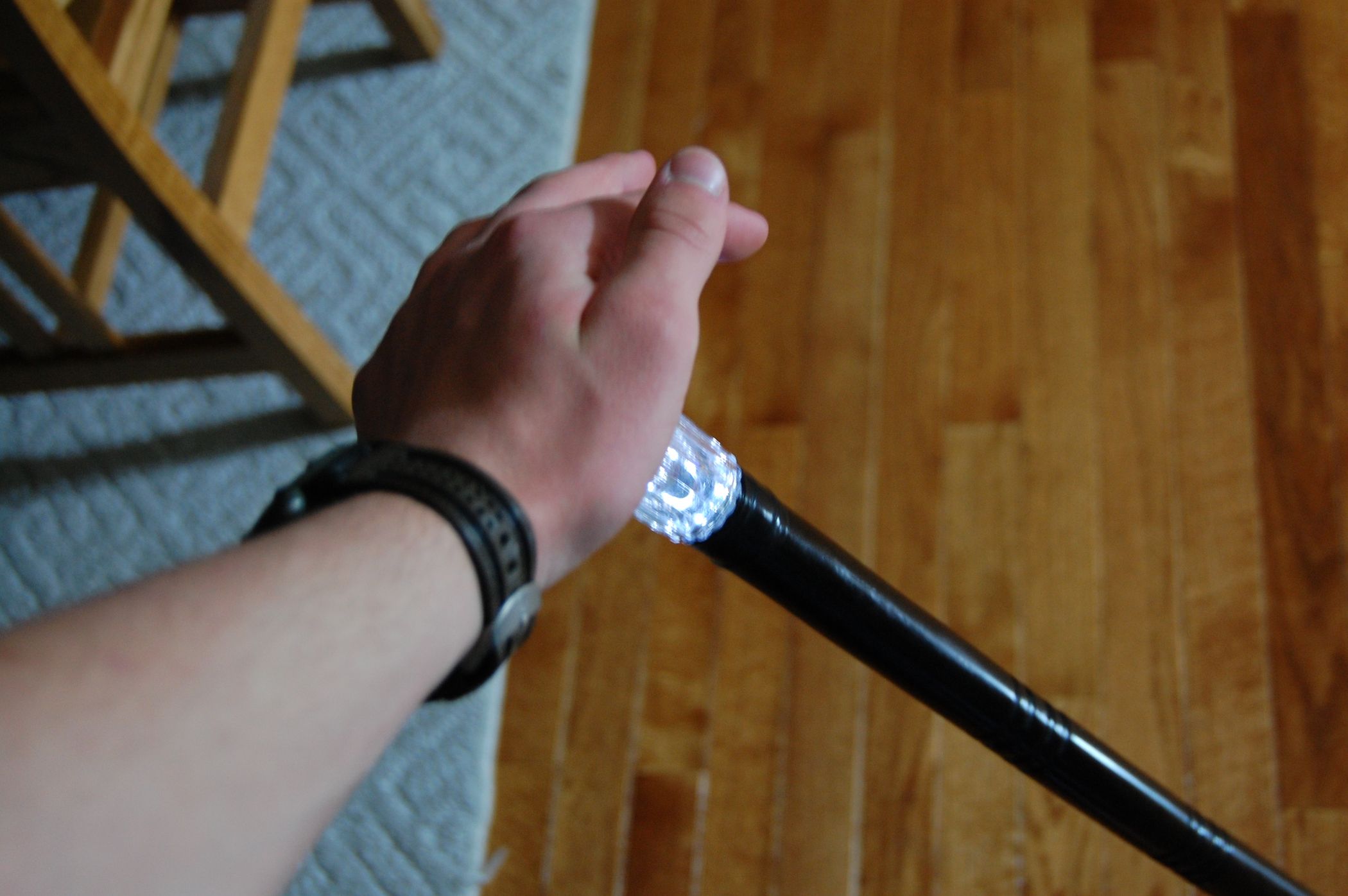 How to Make a Cheap Eco-friendly Light Up Cane. : 6 Steps - Instructables